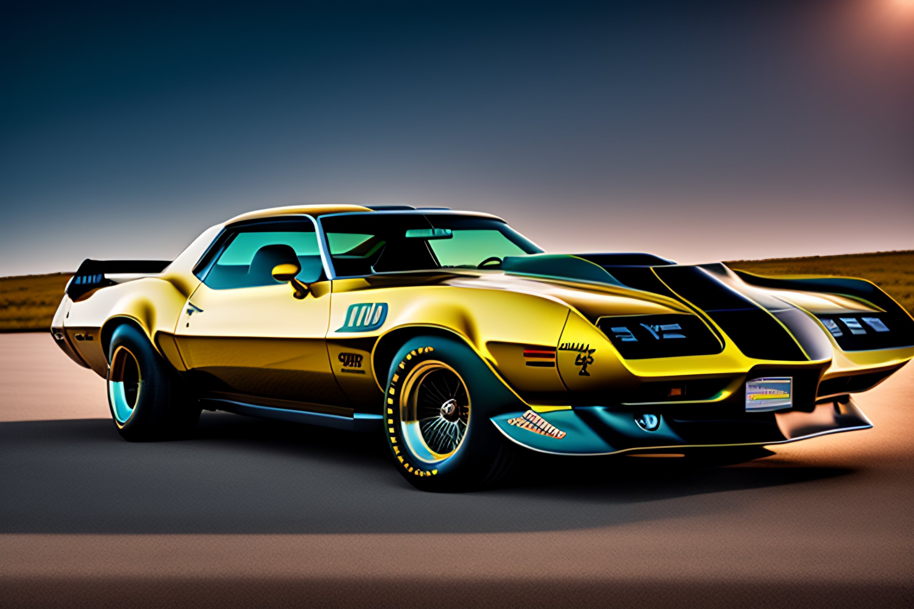 Lexica - 4k Resolution, Pontiac Trans Am, original, magazine photo shoot