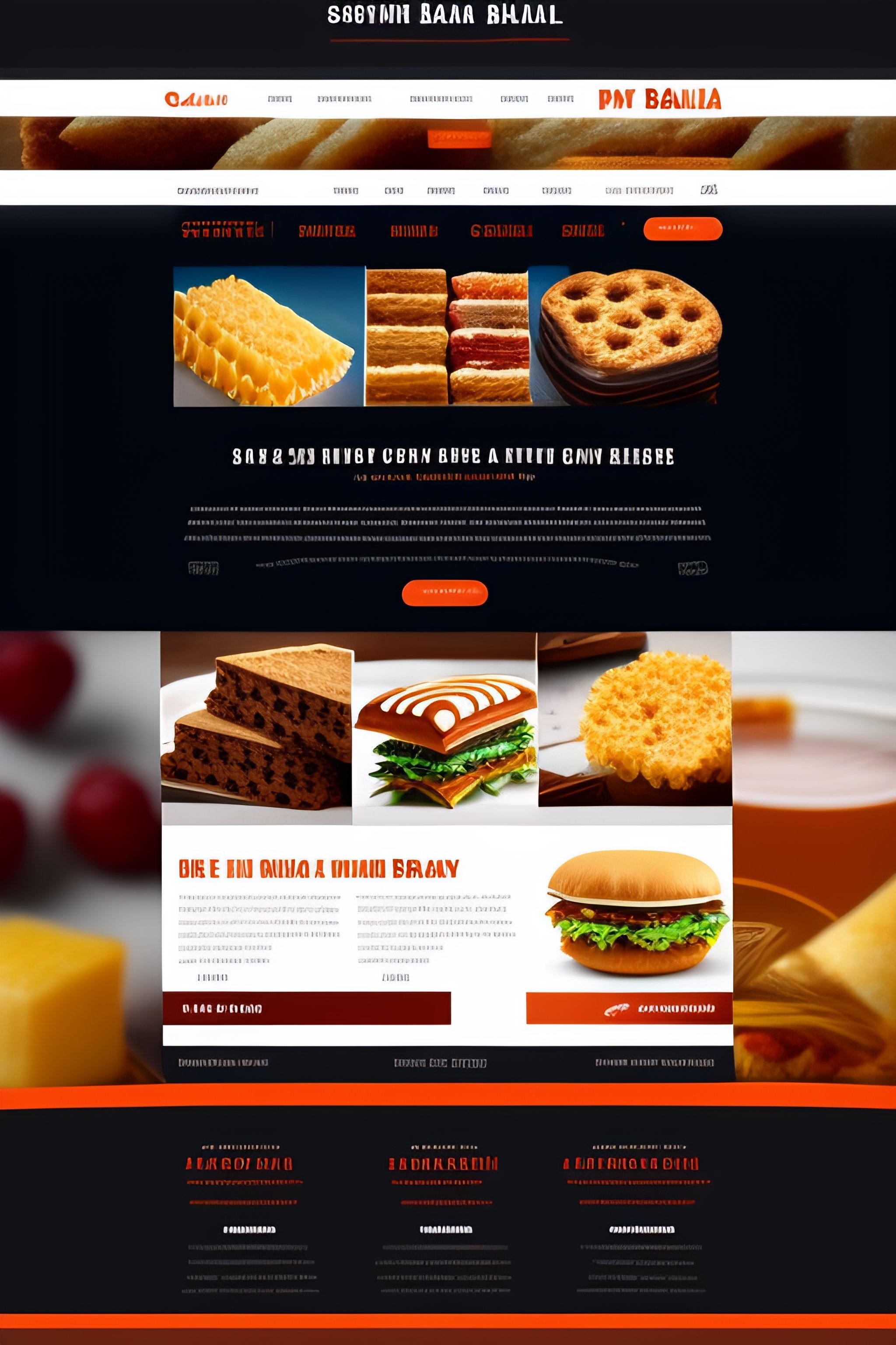 Lexica - Full website landing page for a retail snack bar