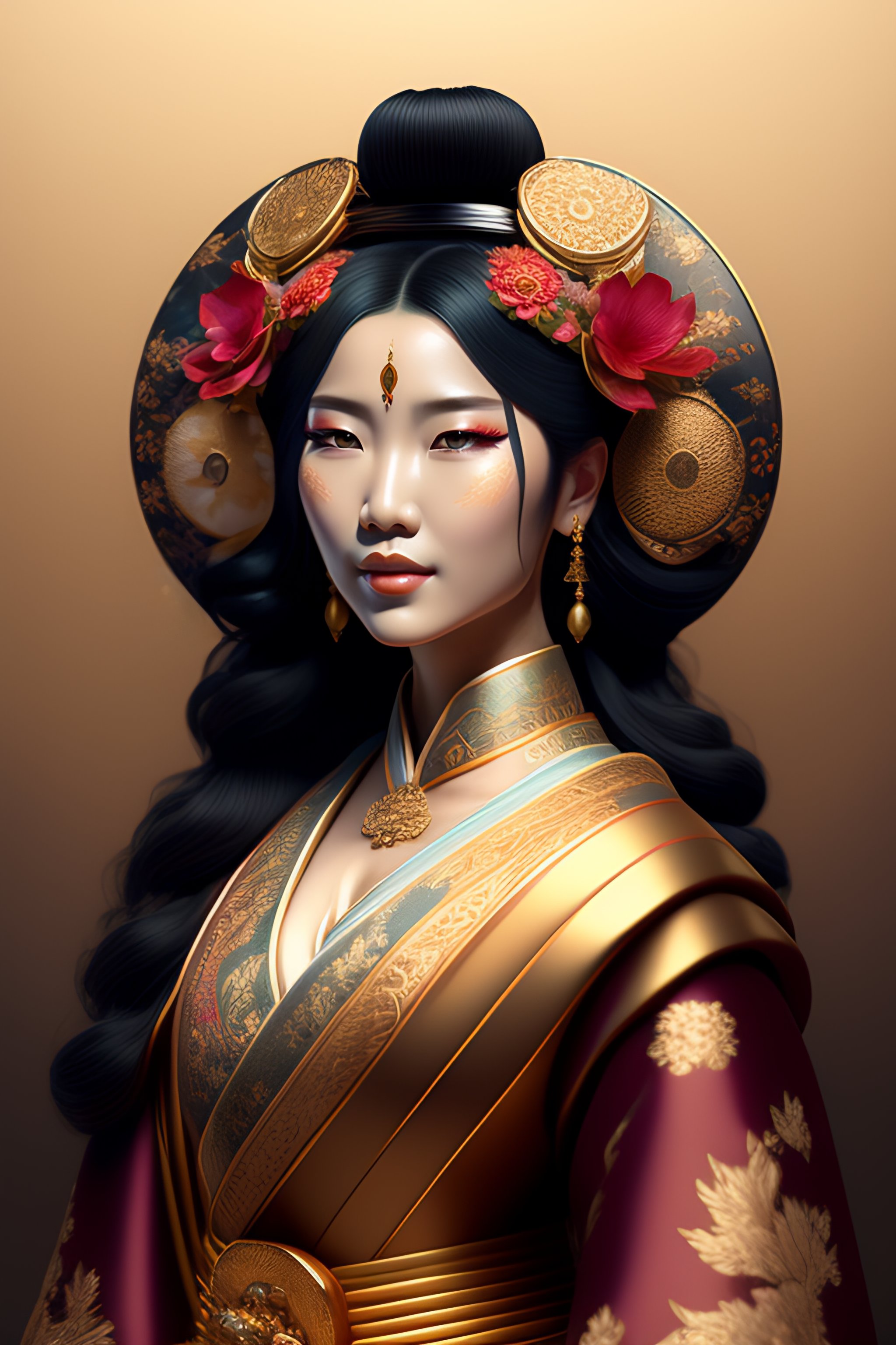 Lexica - Portrait of a ornate porcelain geisha by Artgerm, Ferdinand ...