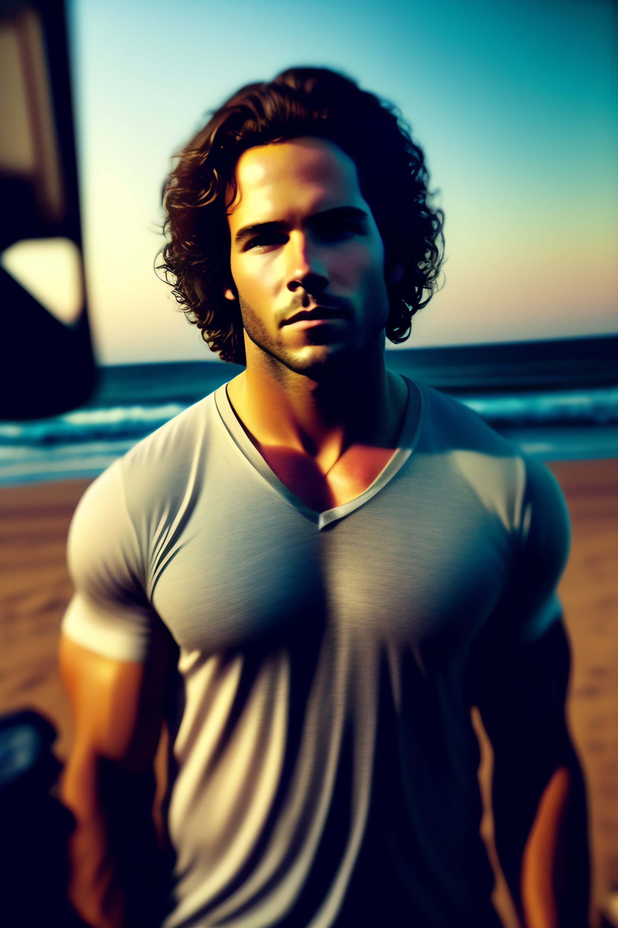 Lexica - Polaroid image of Mitch Rapp, from American Assassin movie, in ...