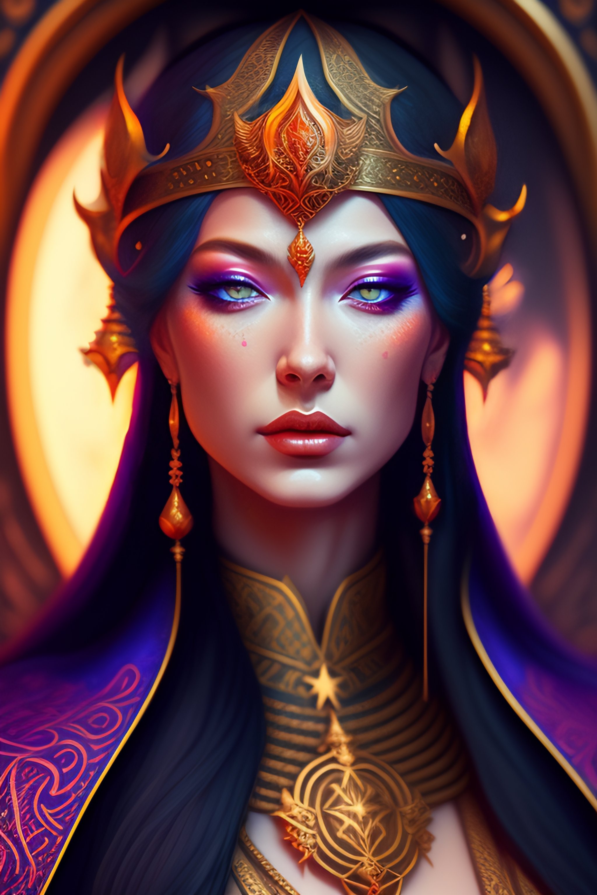 Lexica - Satanic priestess Concept art portrait by Casey Weldon, Olga ...