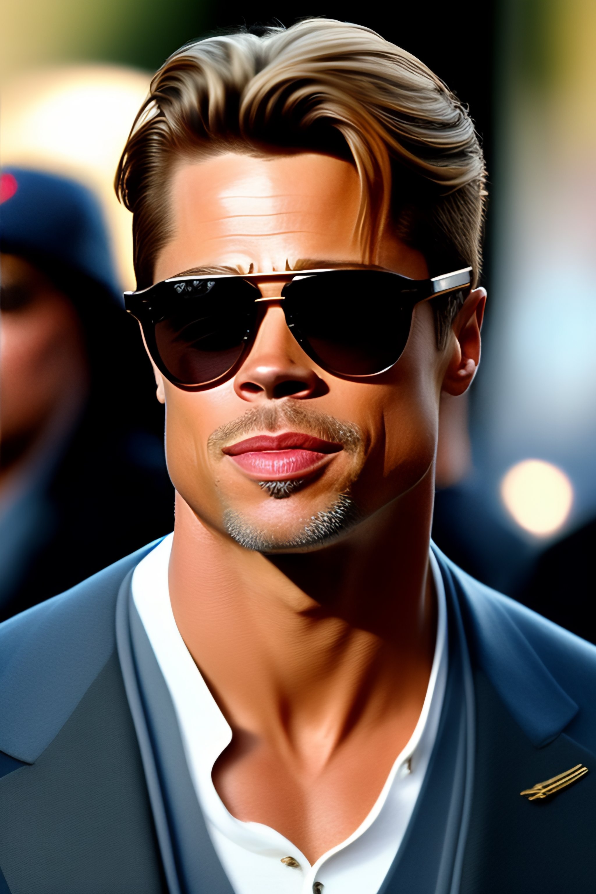 Lexica - Brad Pitt with sunglasses
