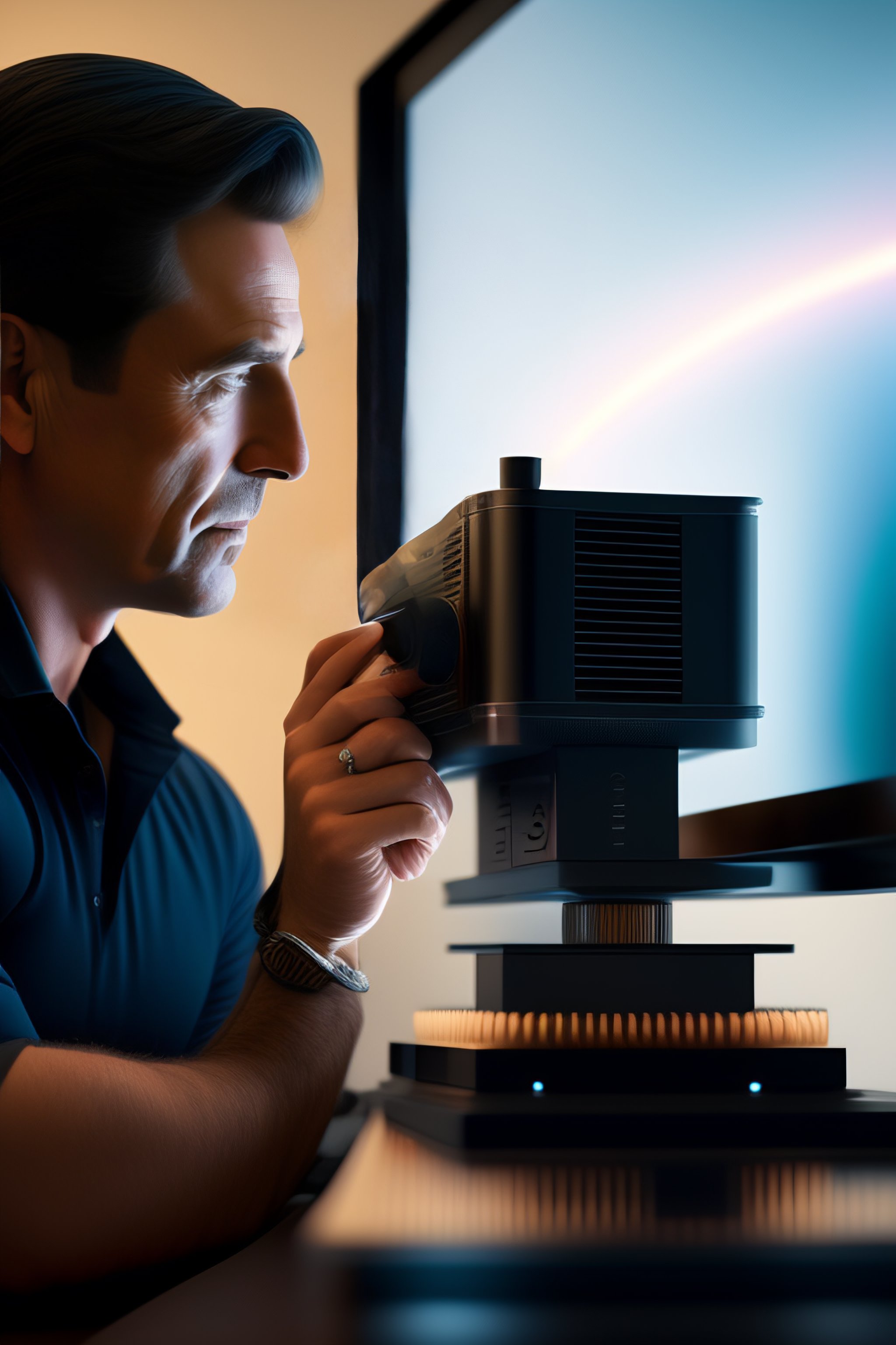 Lexica - John focusing an ultrashort projector