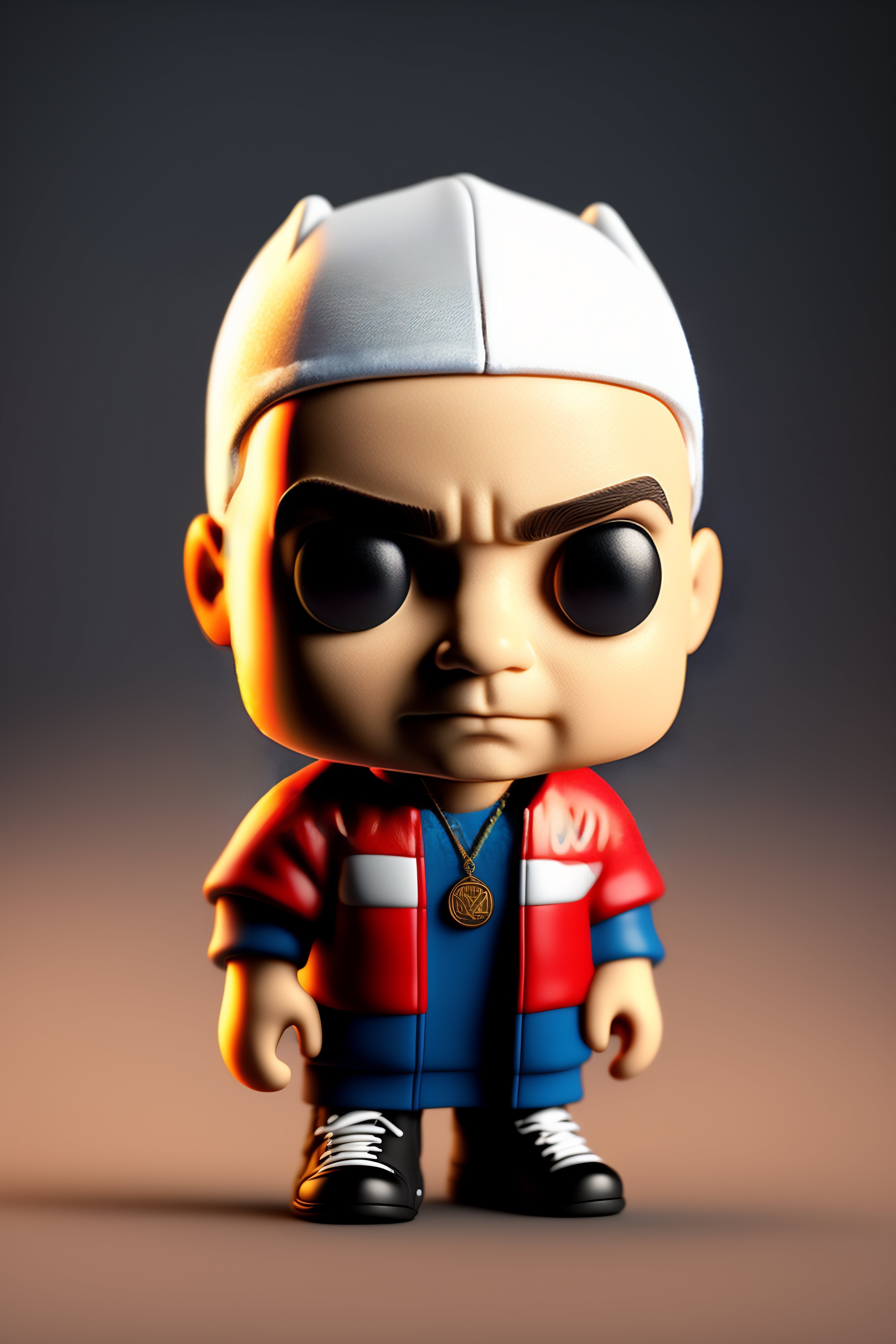 Lexica - 3d render of funko pop eminem