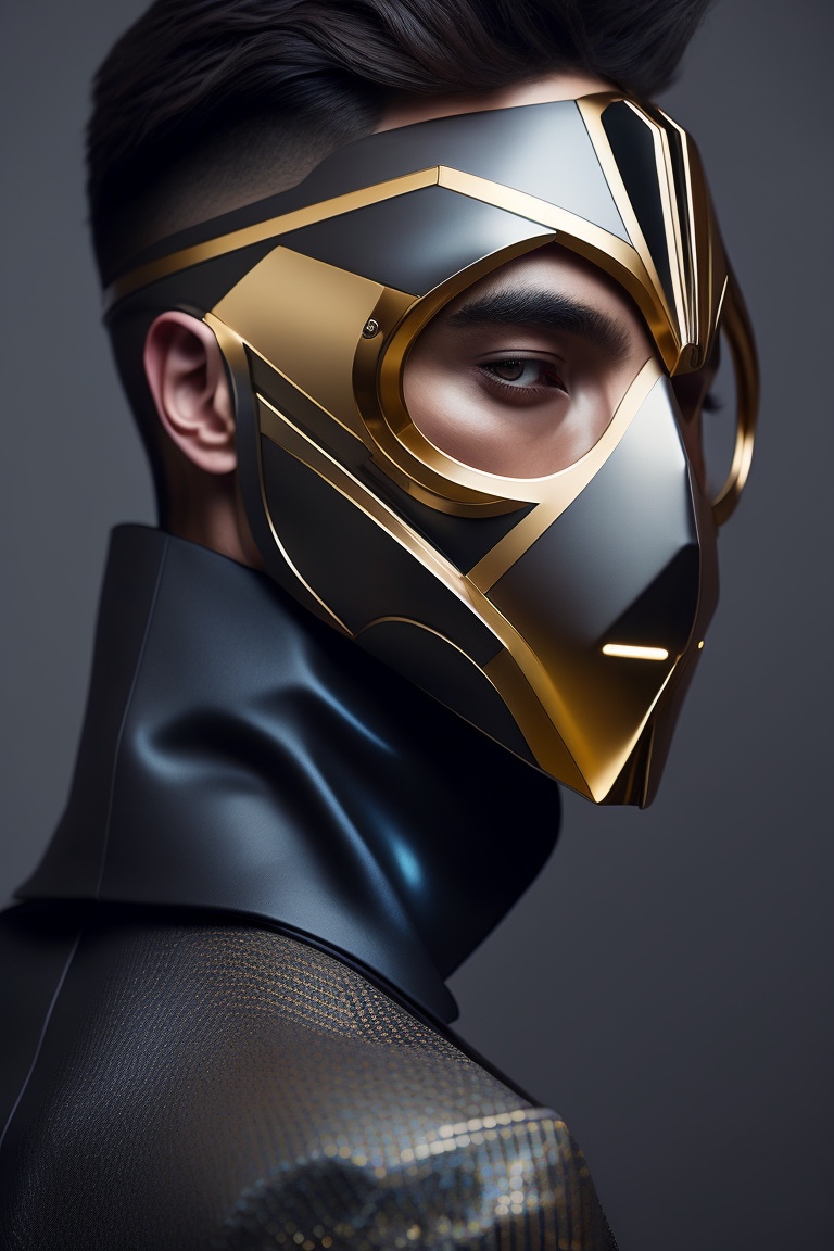 Lexica - In the image, a few men don enigmatic full-face masks that ...