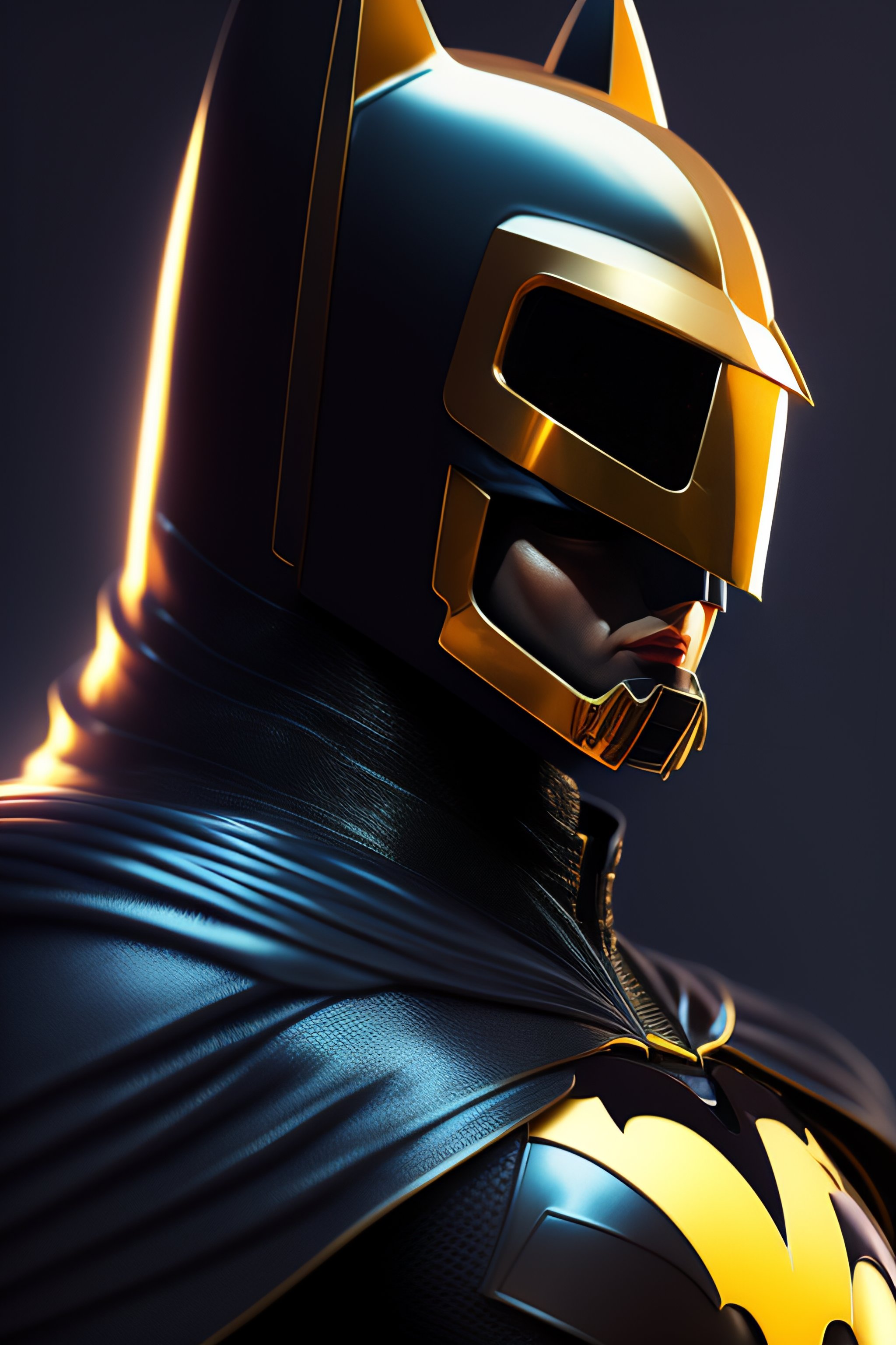 Lexica - Daft punk dressed as batman, highly detailed, digital painting ...