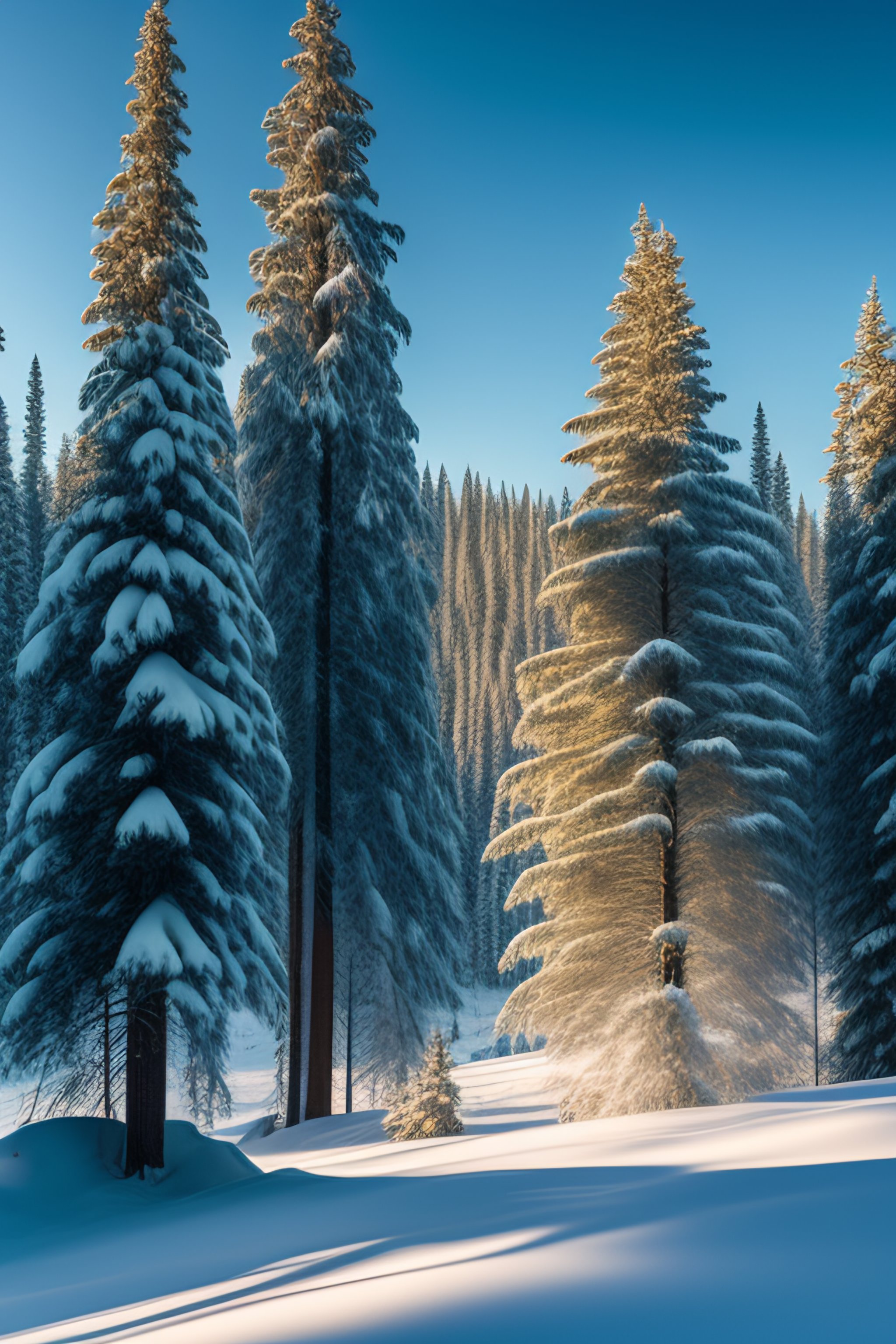 Lexica - High quality trees on winter