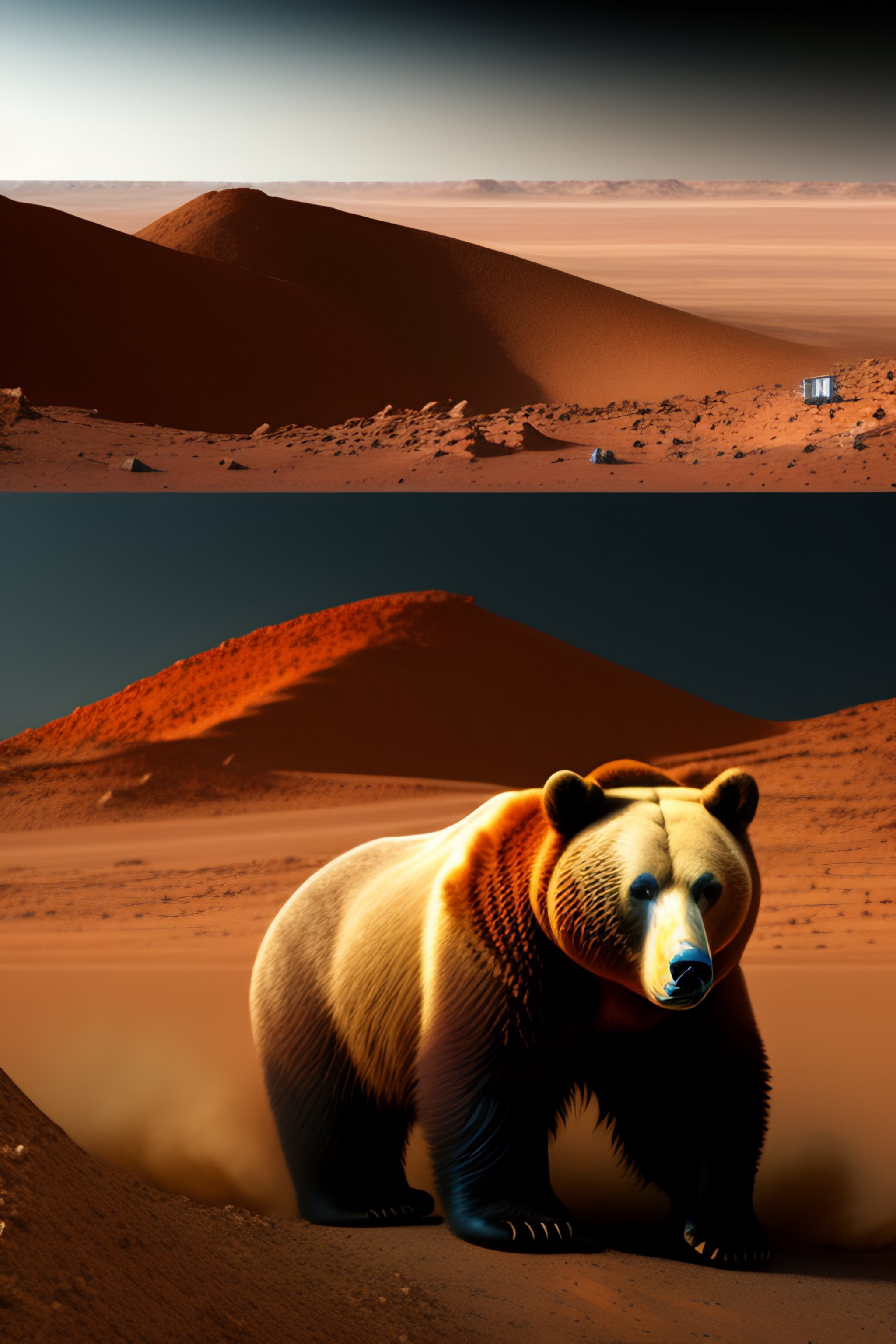 Lexica - Elon musk on bear on mars