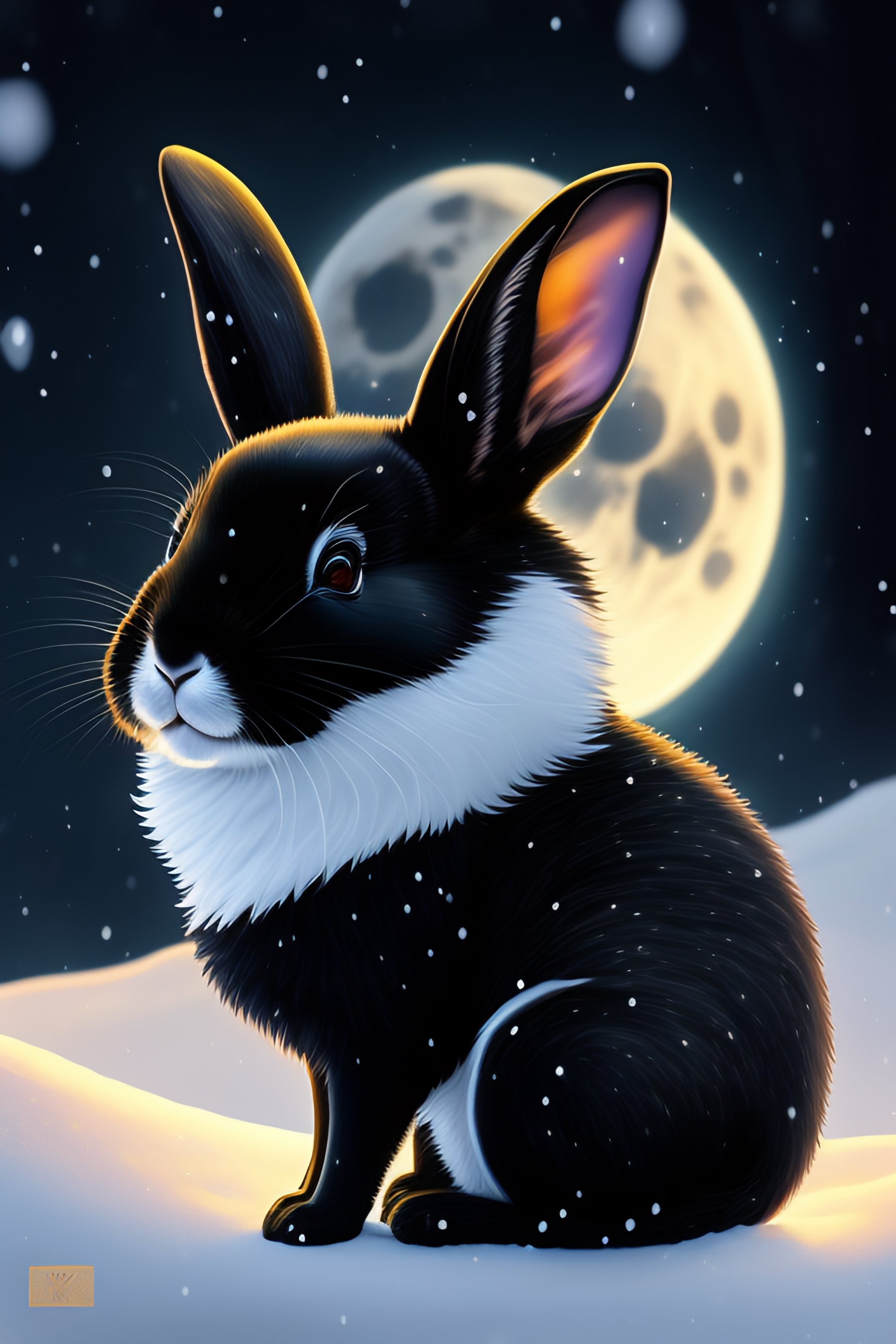 Lexica - Black rabbit in the style of the anime "moving castle", Hayao ...