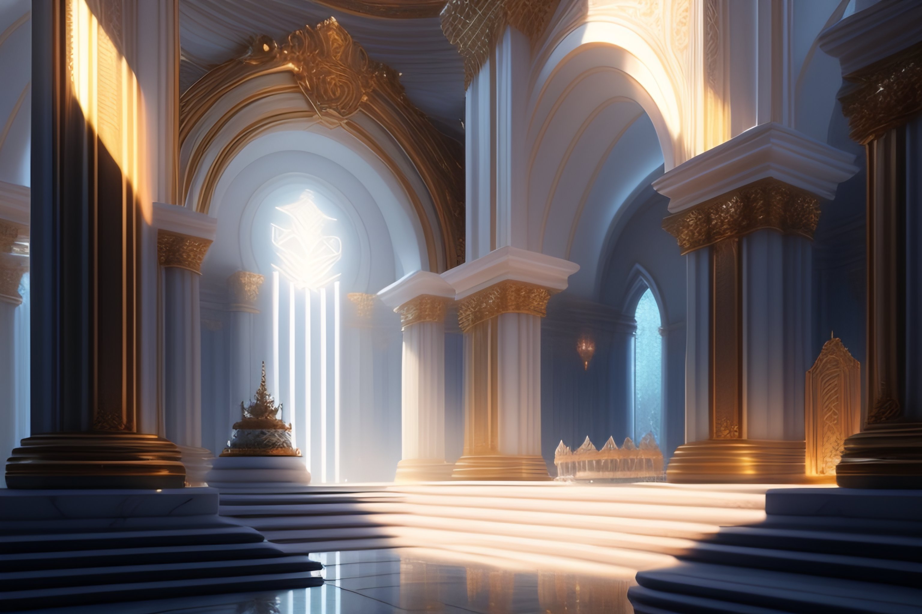 Lexica - Wide angle shot of noblemen in a fantasy throne room made from ...