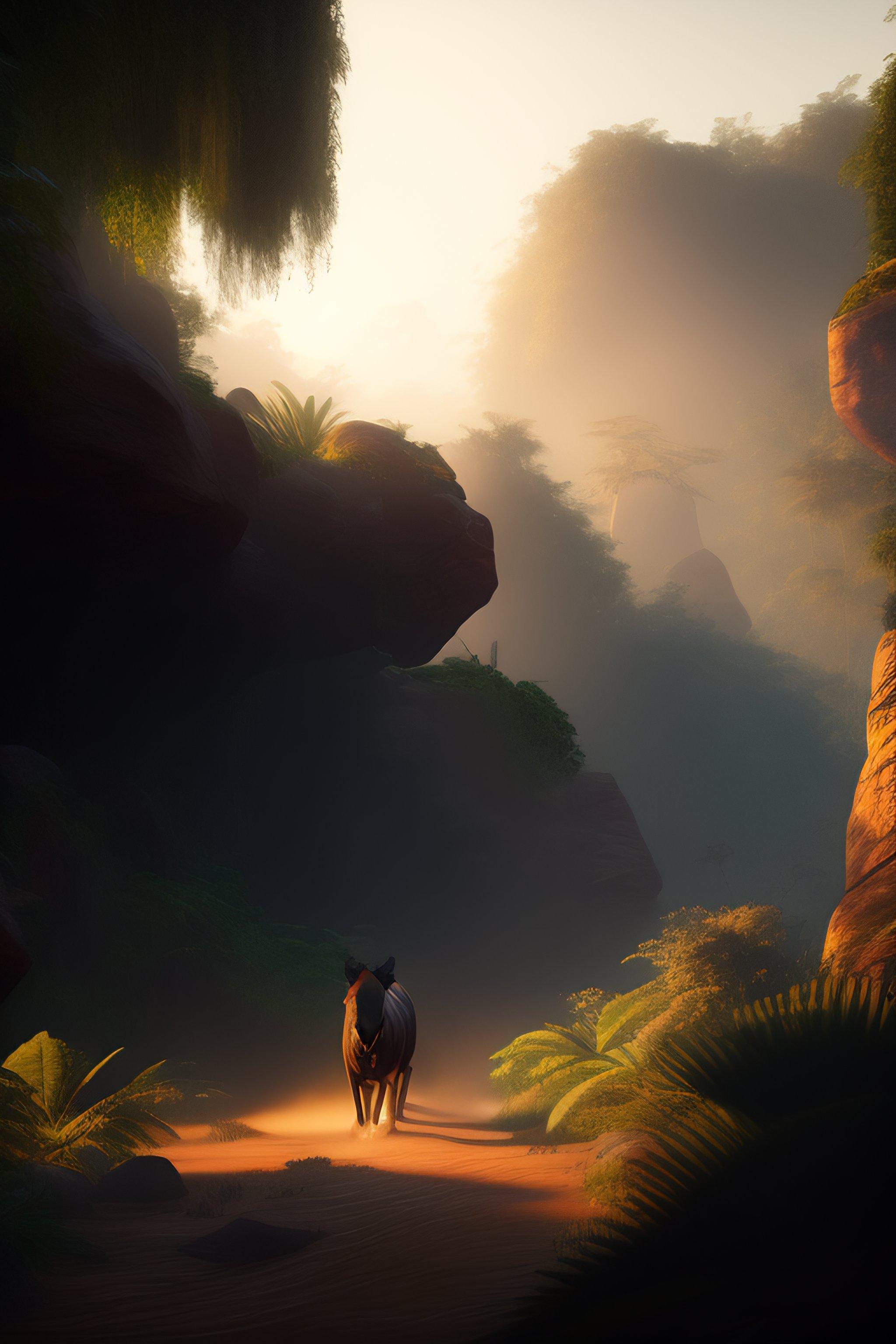 Lexica - Action shot of john rambo in a jungle, cinematic lighting ...