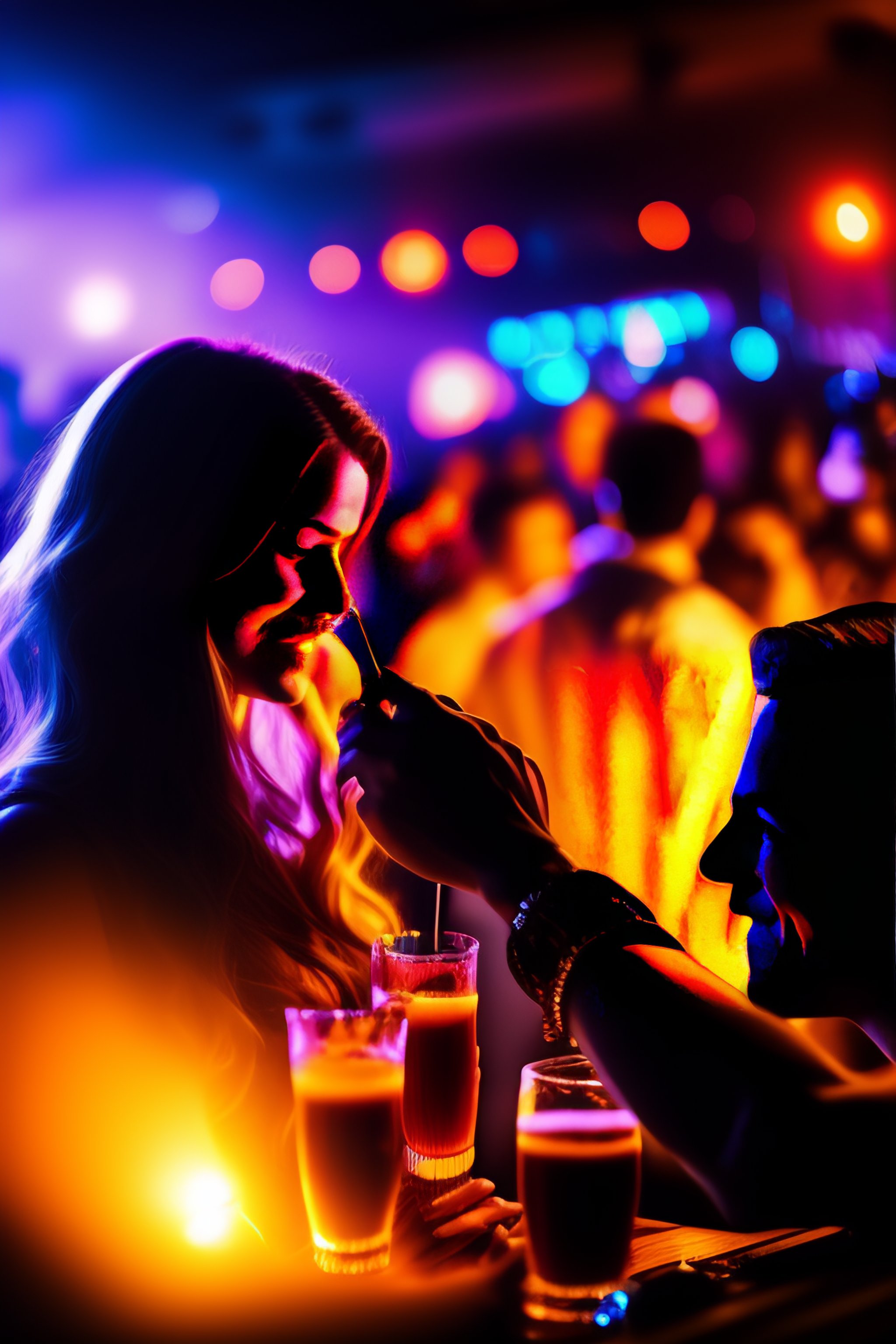 Lexica - Dancing people in a nightclub, music playing, party, everyone ...