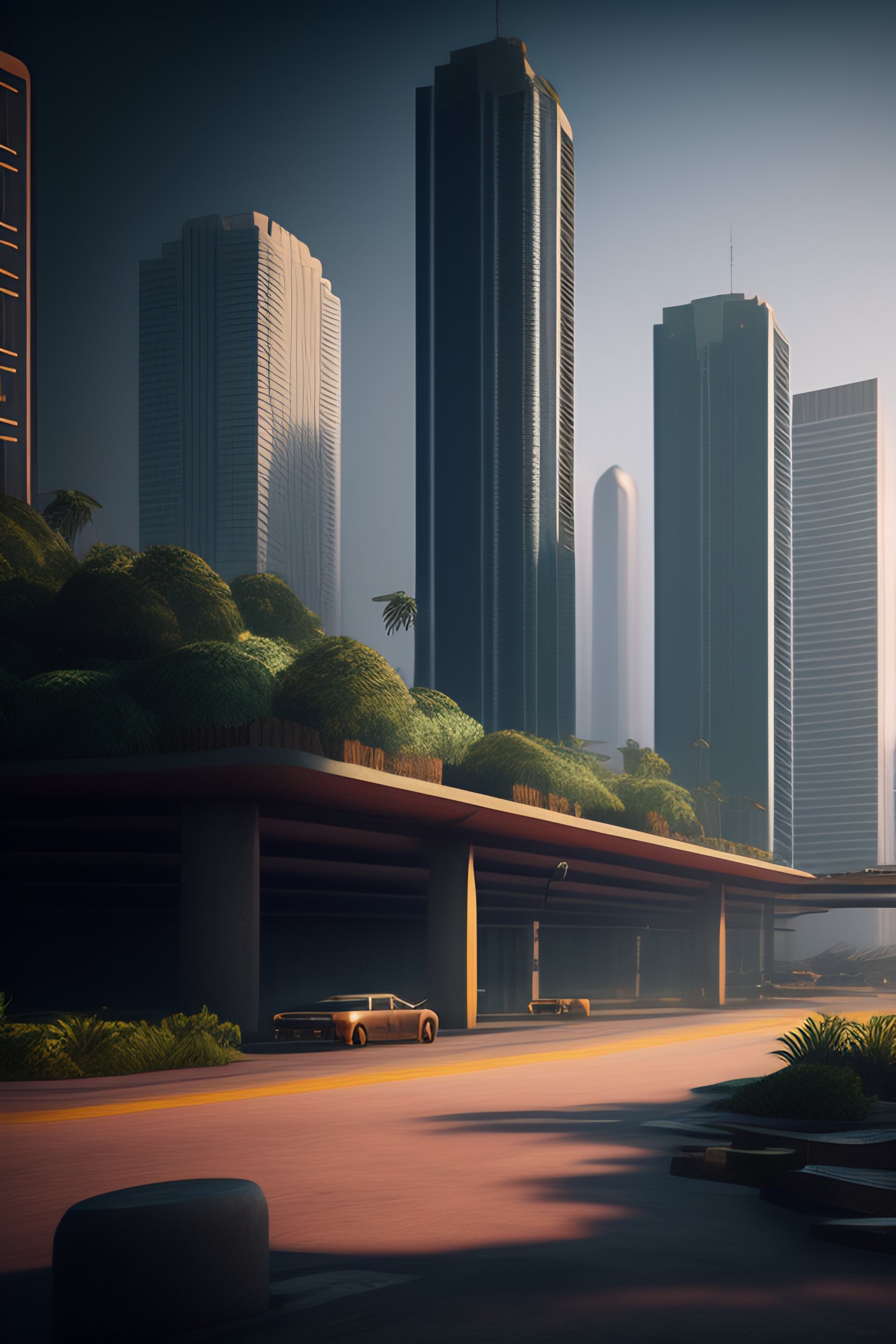 Lexica - Abandoned jakarta city, ultra realistic, 8k, unreal engine,