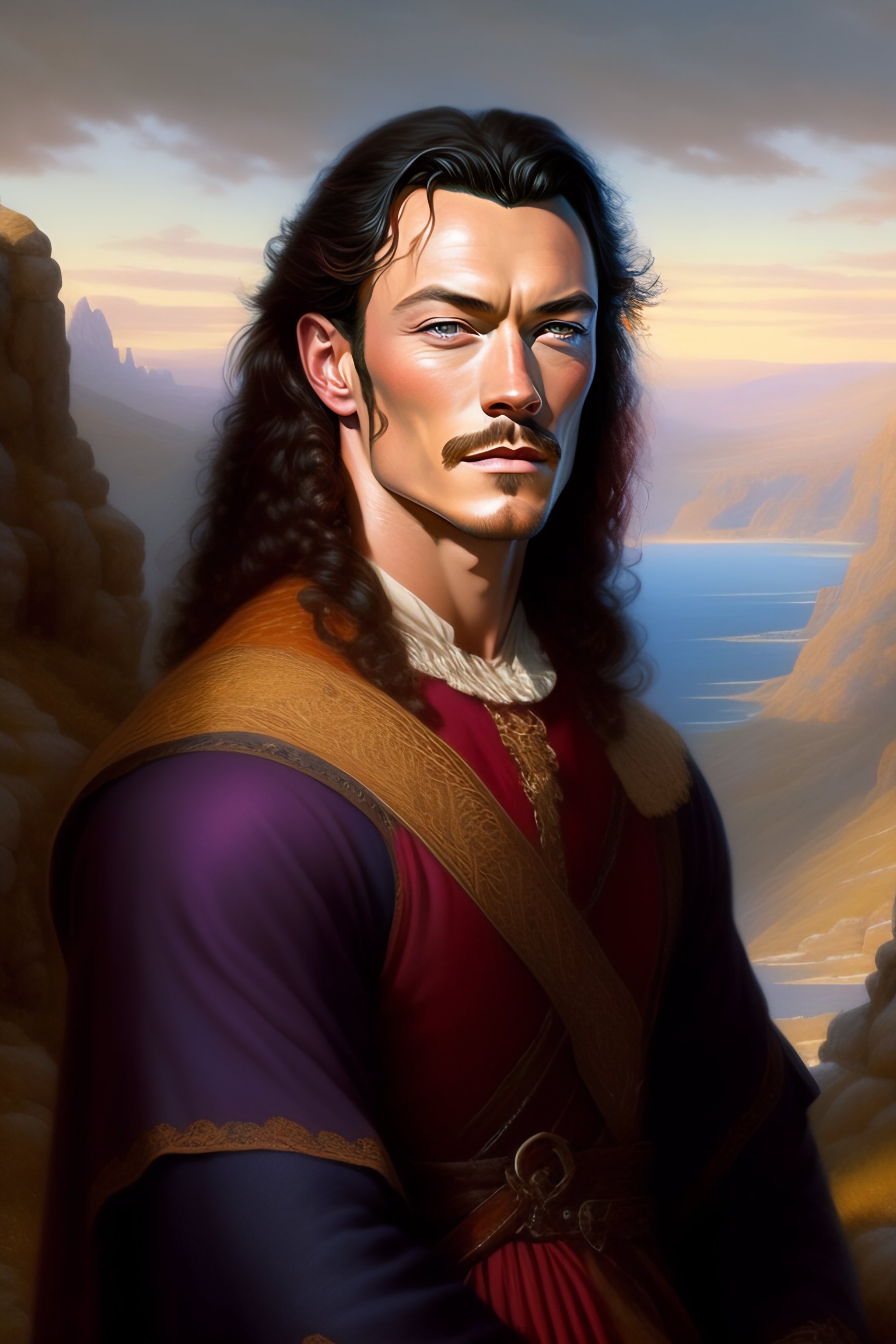 Lexica - Luke evans in medieval style! Pretty face!! concept art, Art ...