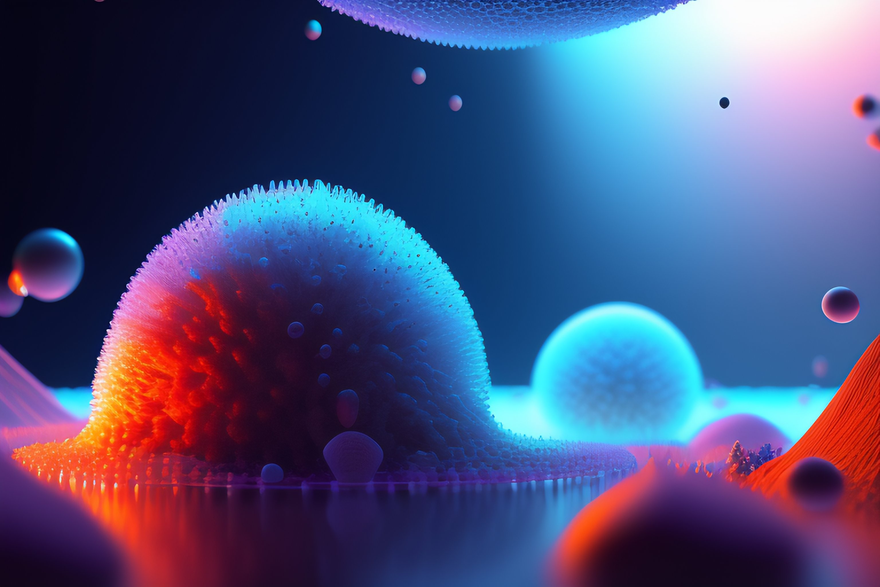 Lexica - Organic cellular molecular environment with viruses and ...