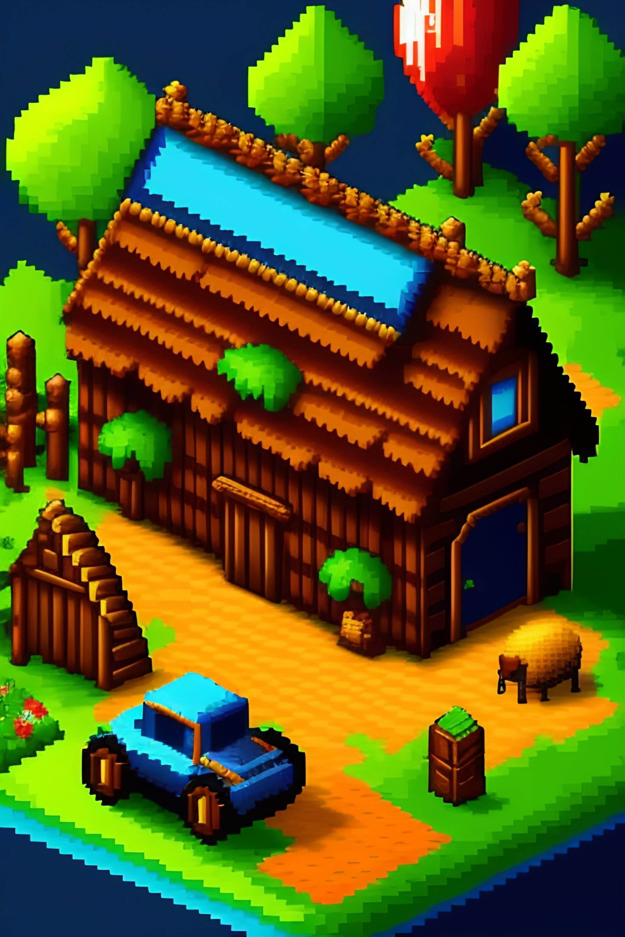 Lexica - Pixel art farmville