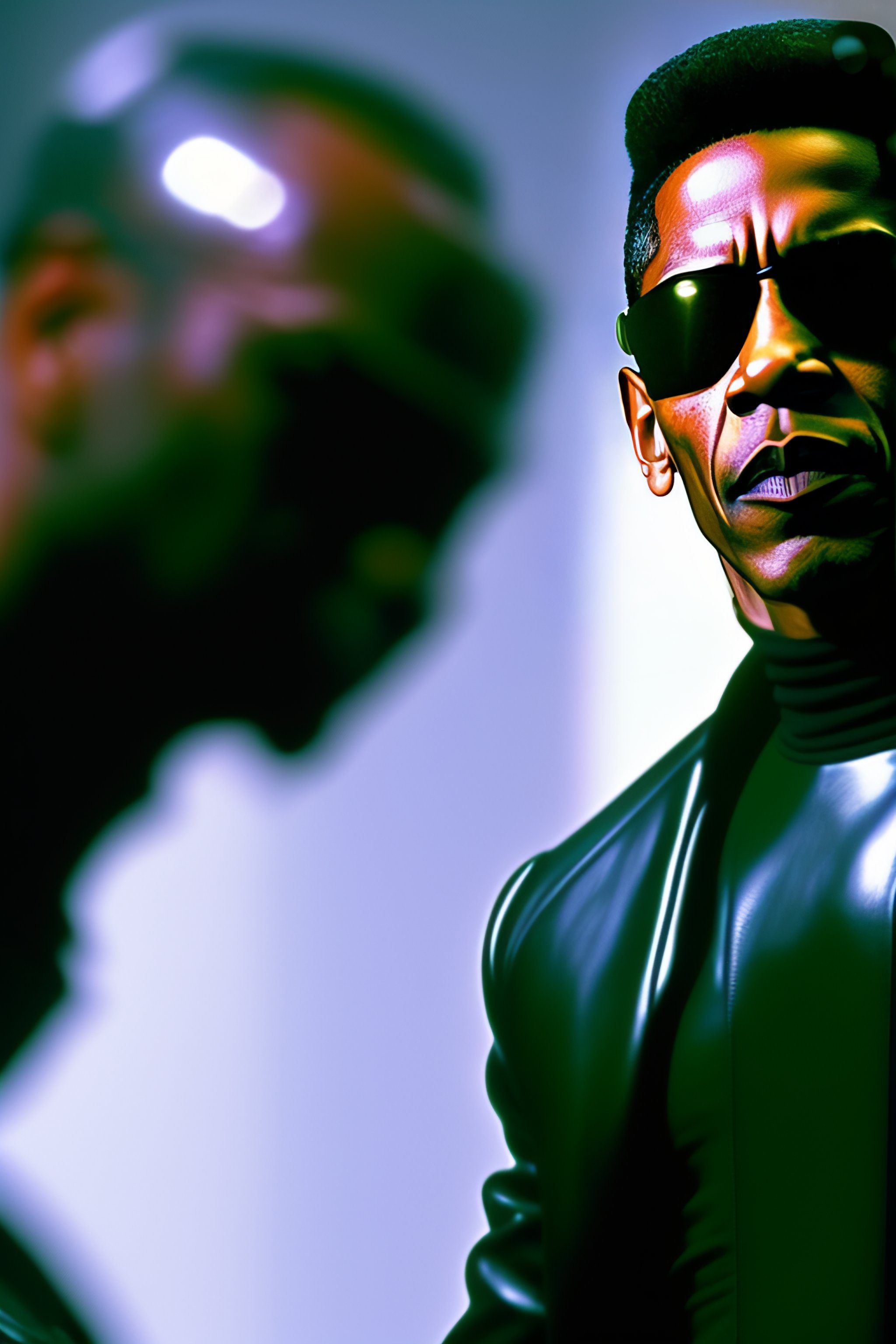 Lexica - Film still of obama as Neo in the matrix, full body, leather ...