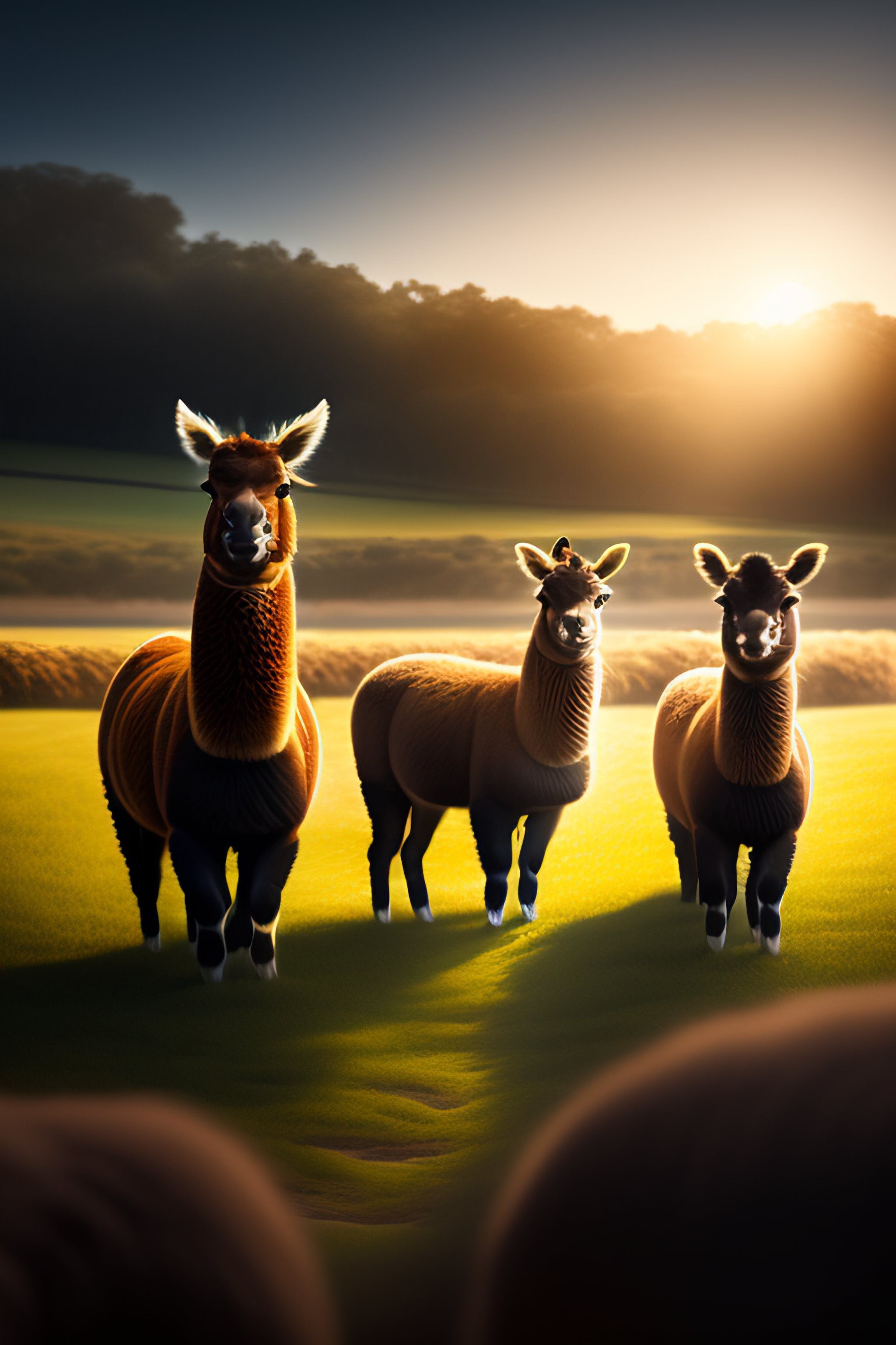 Lexica - Happy Alpacas filling the screen, by disney concept artists ...