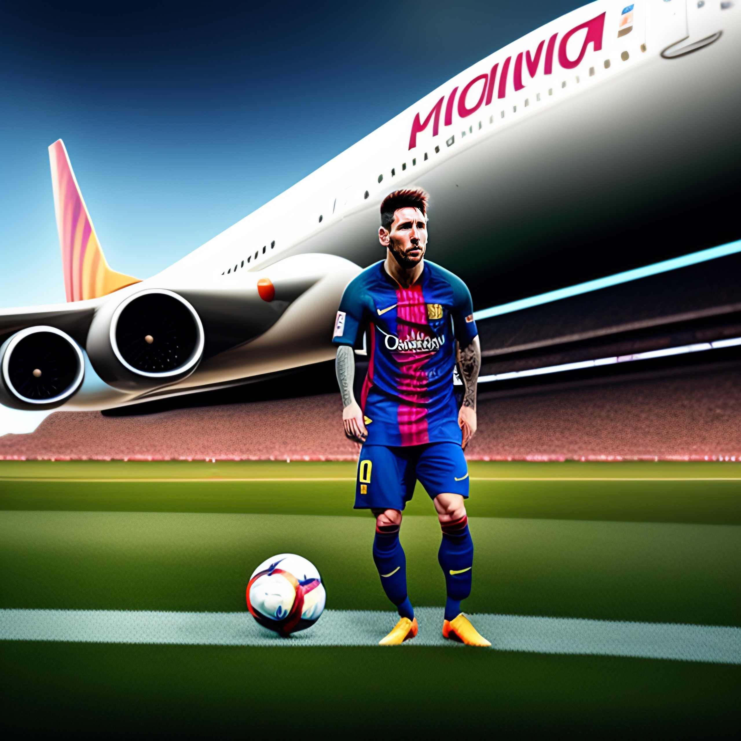 Lexica - Messi in plane