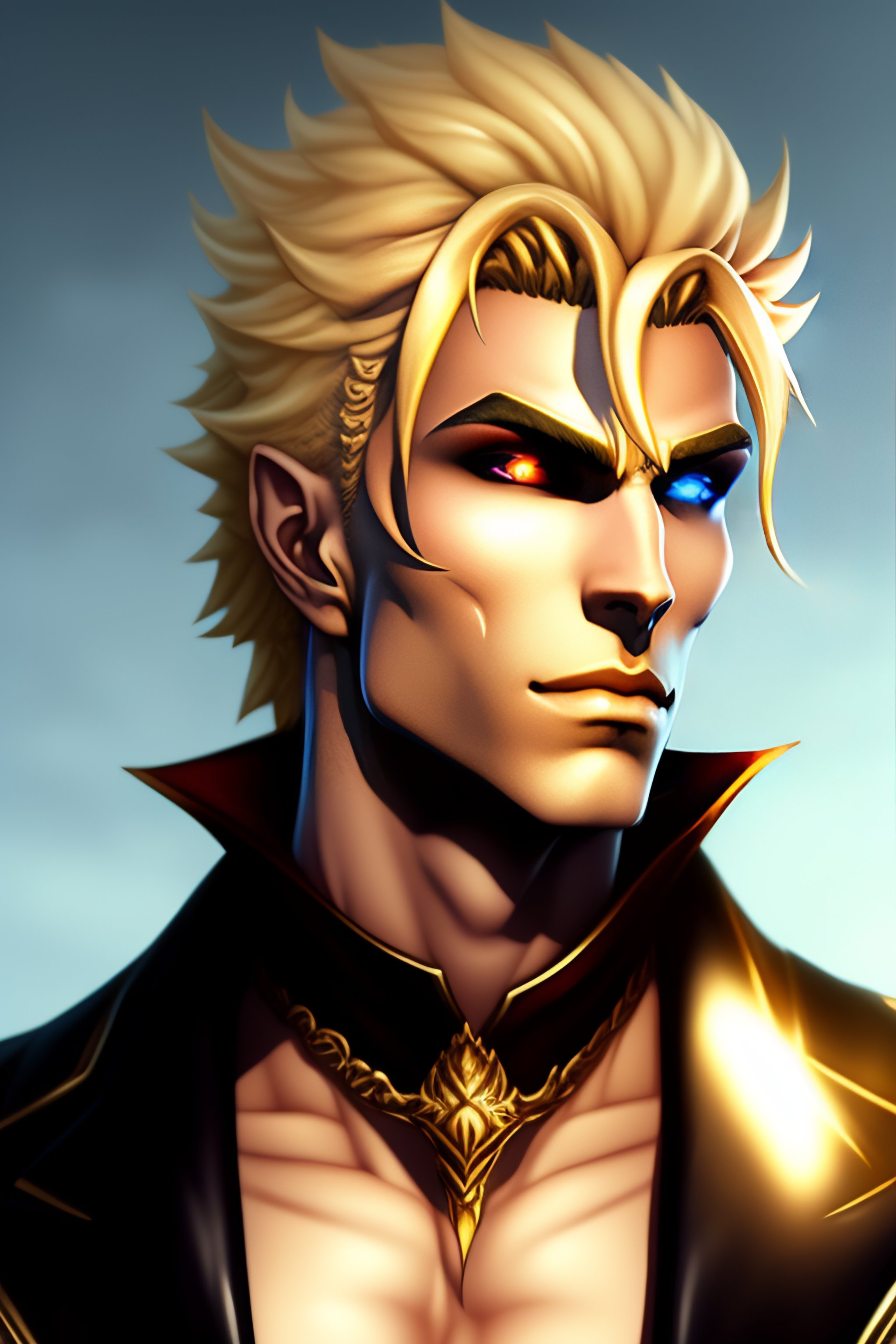 Lexica - Human man blond vampire inspired by Dio Brando from jojo ...