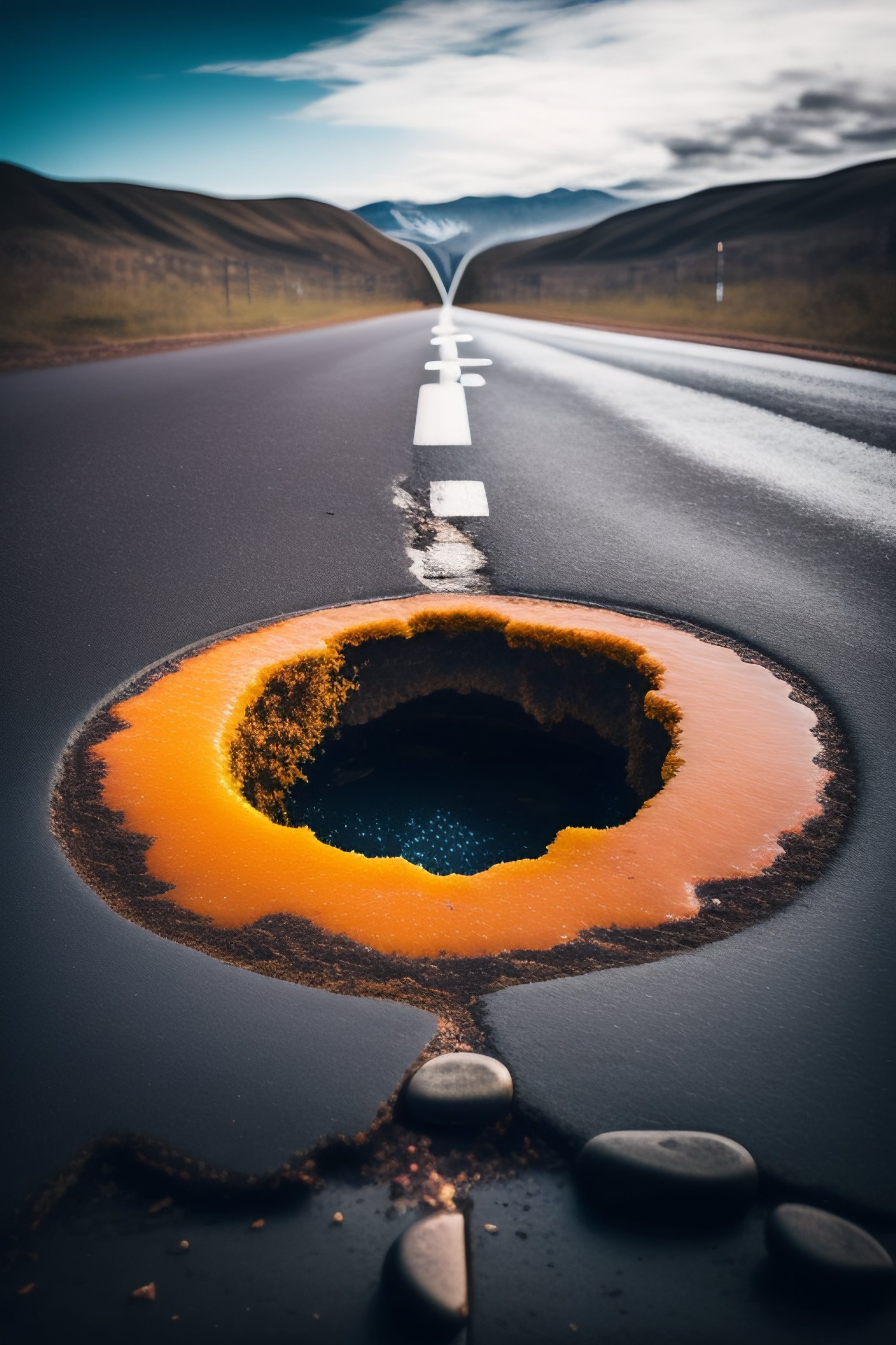 Lexica - A pothole in the middle of the road