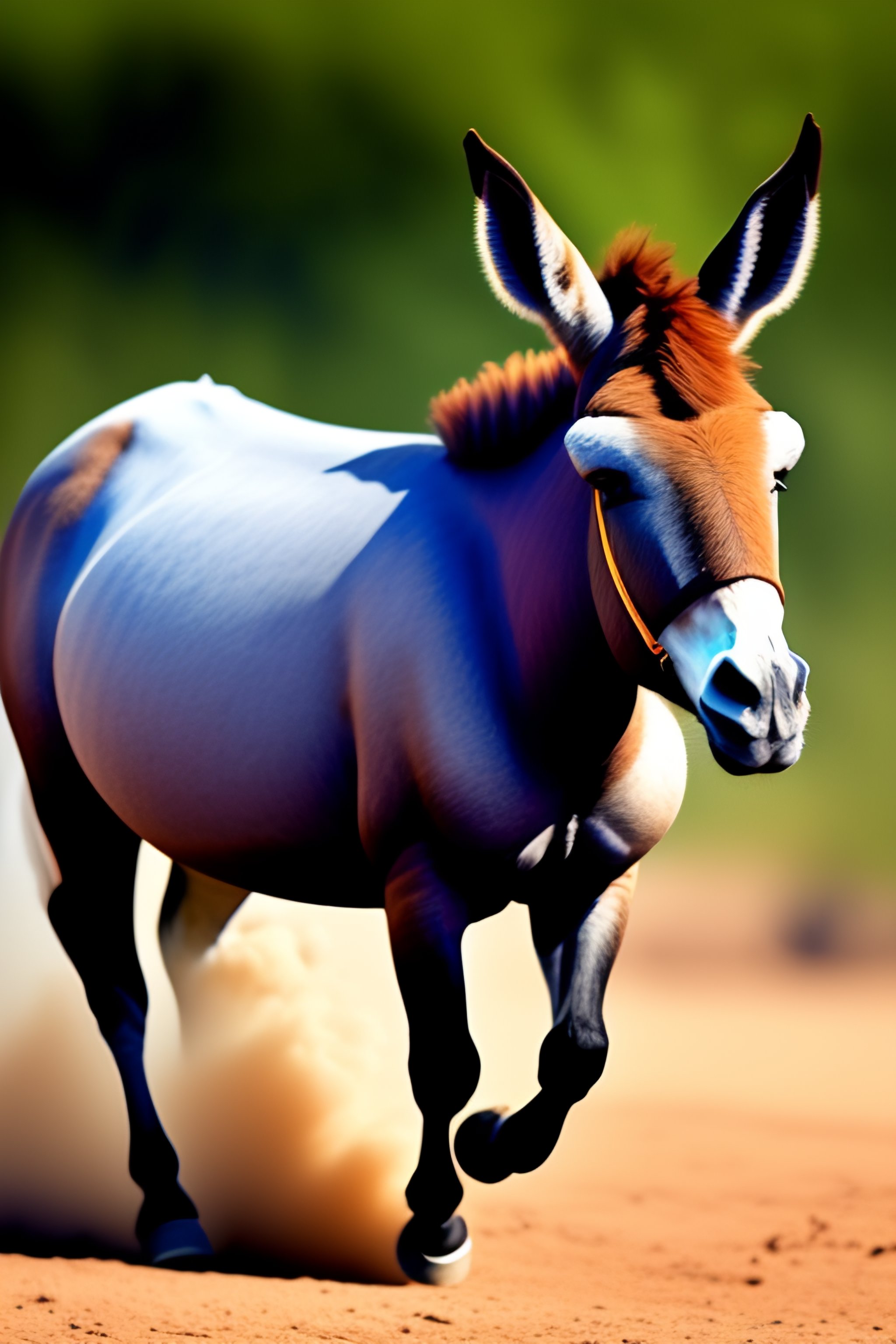 Lexica - Un burro volando encima de una nube