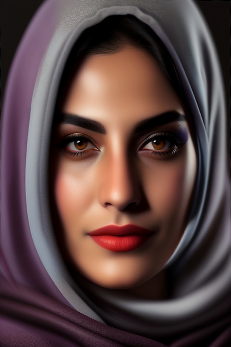 Lexica - Iranian woman with a round fat face, crying, sad sad very sad ...