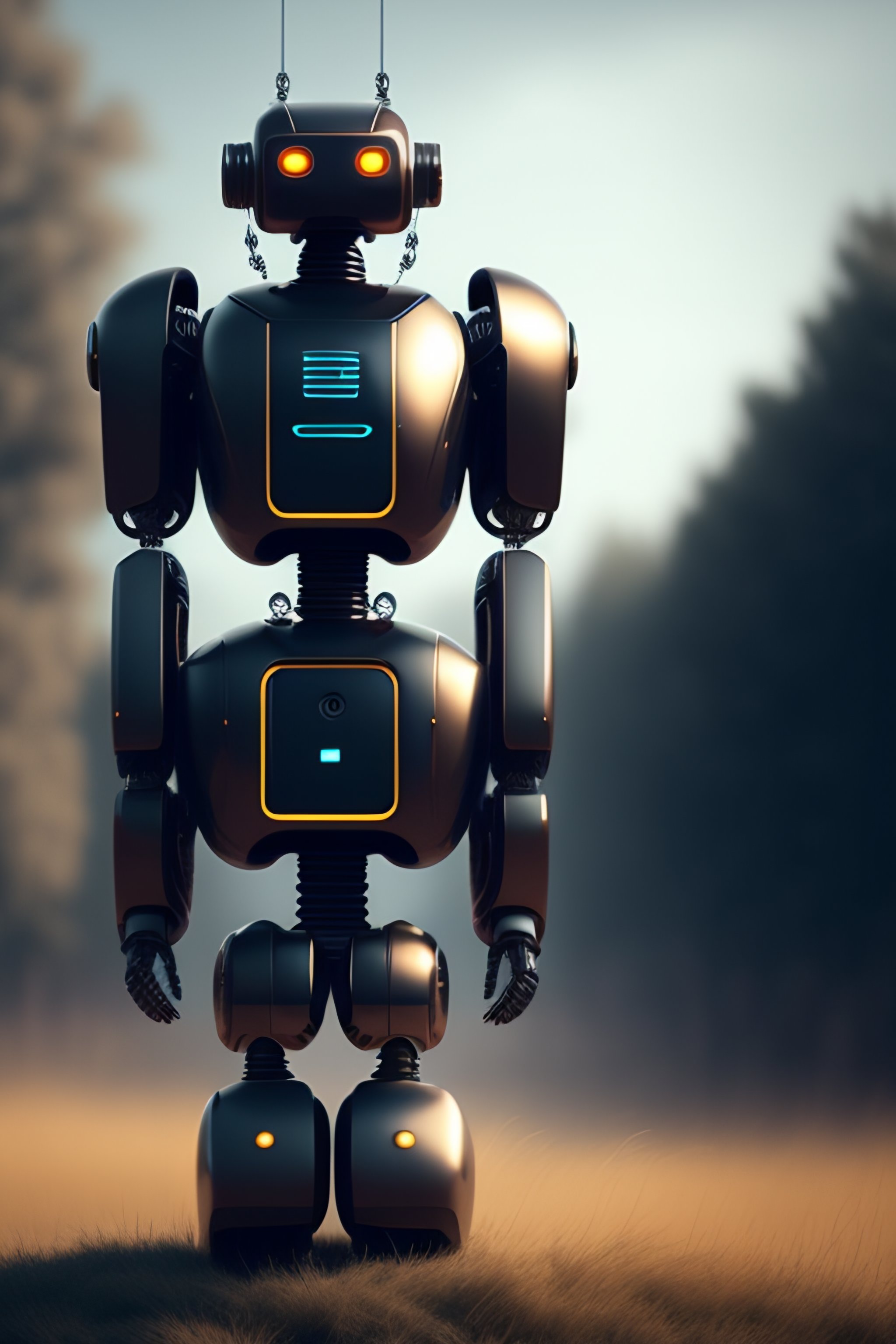 Lexica - An AI robot hanging in the gallows