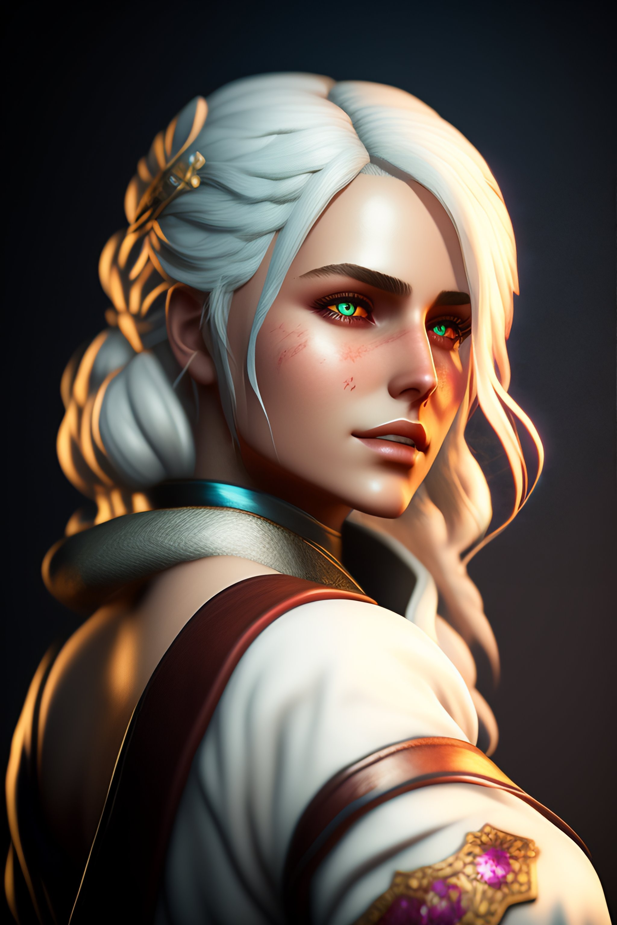 Lexica - High quality image of ciri, the witcher 3, anime, full scale ...