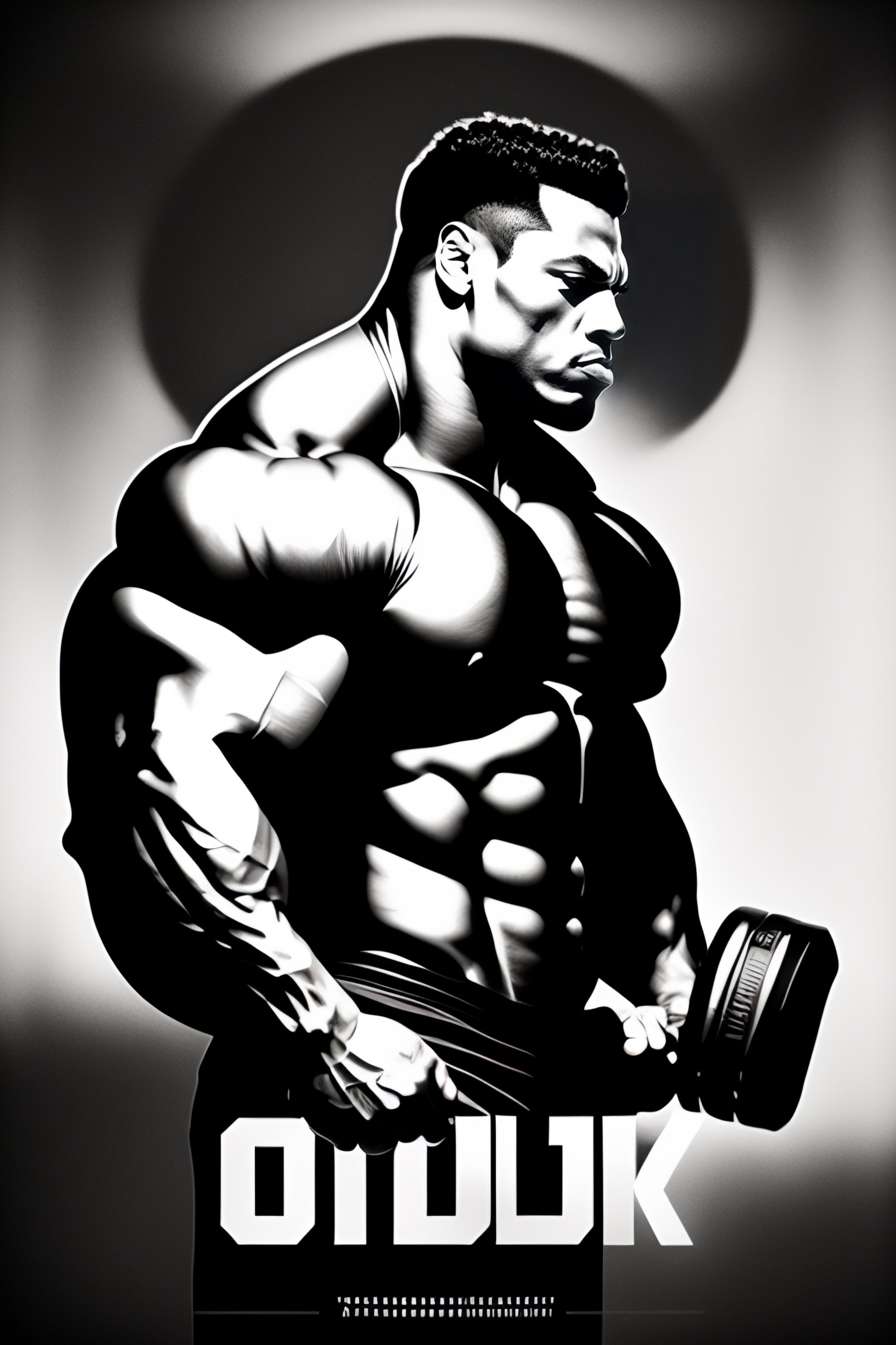 Lexica - A fierce-full muscular bull body builder lifting a big heavy ...