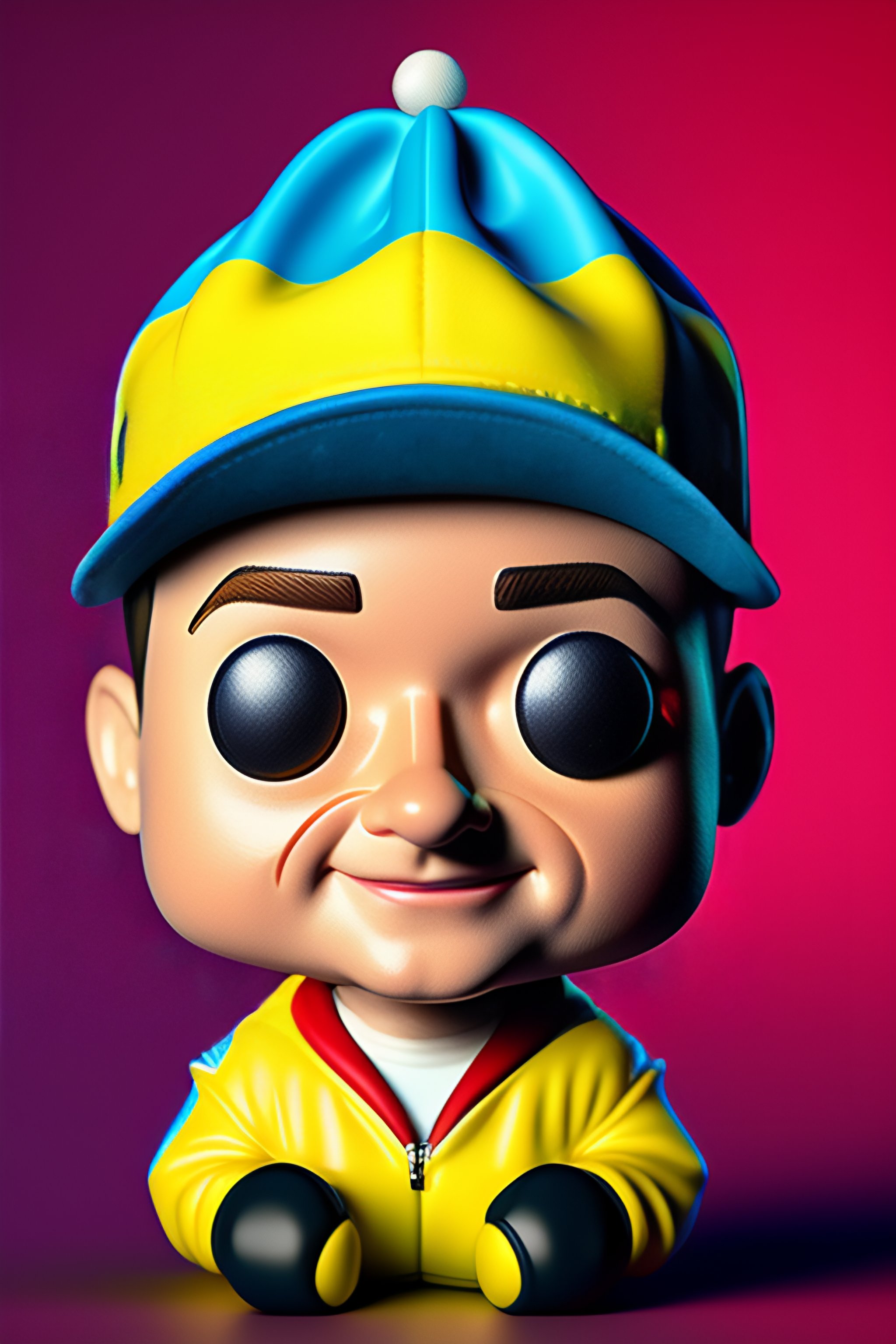 Lexica - 3d render of funko pop Mac Miller light guy jazel eyes a ...