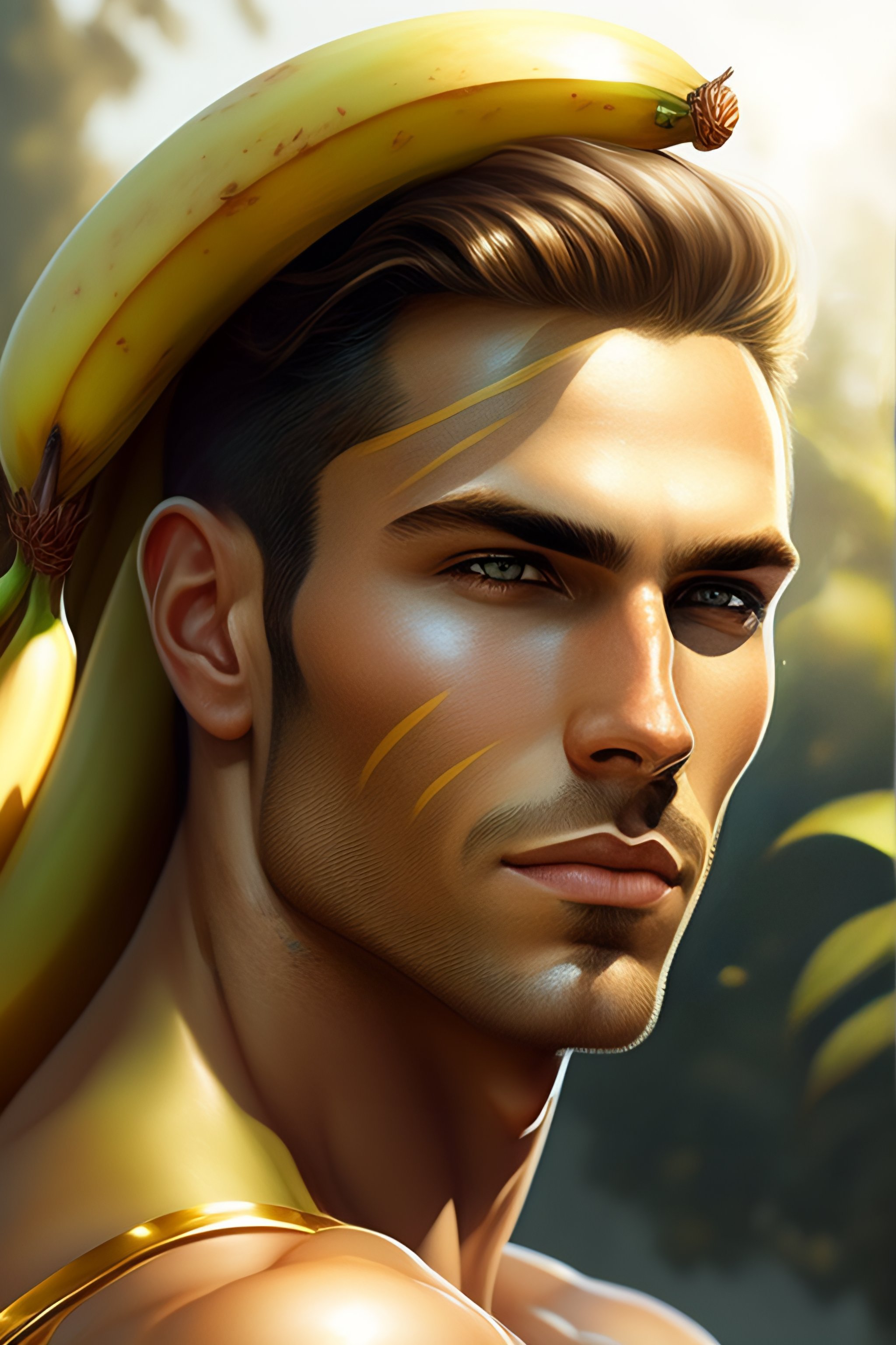 Lexica - Banana Potassium man white skinned portrait, highly detailed ...