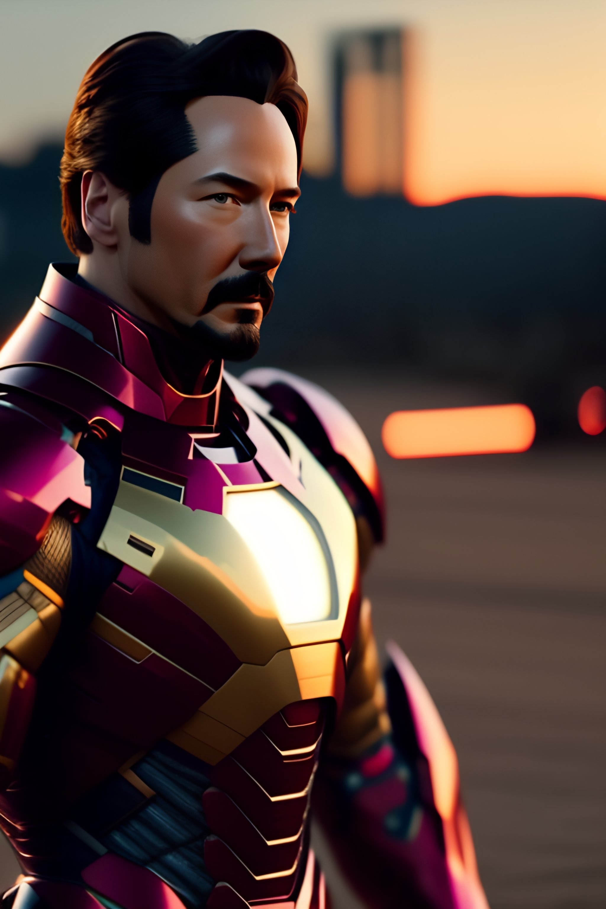 Lexica - Keanu reeves as iron man with the infinity gauntlet, 8k ...