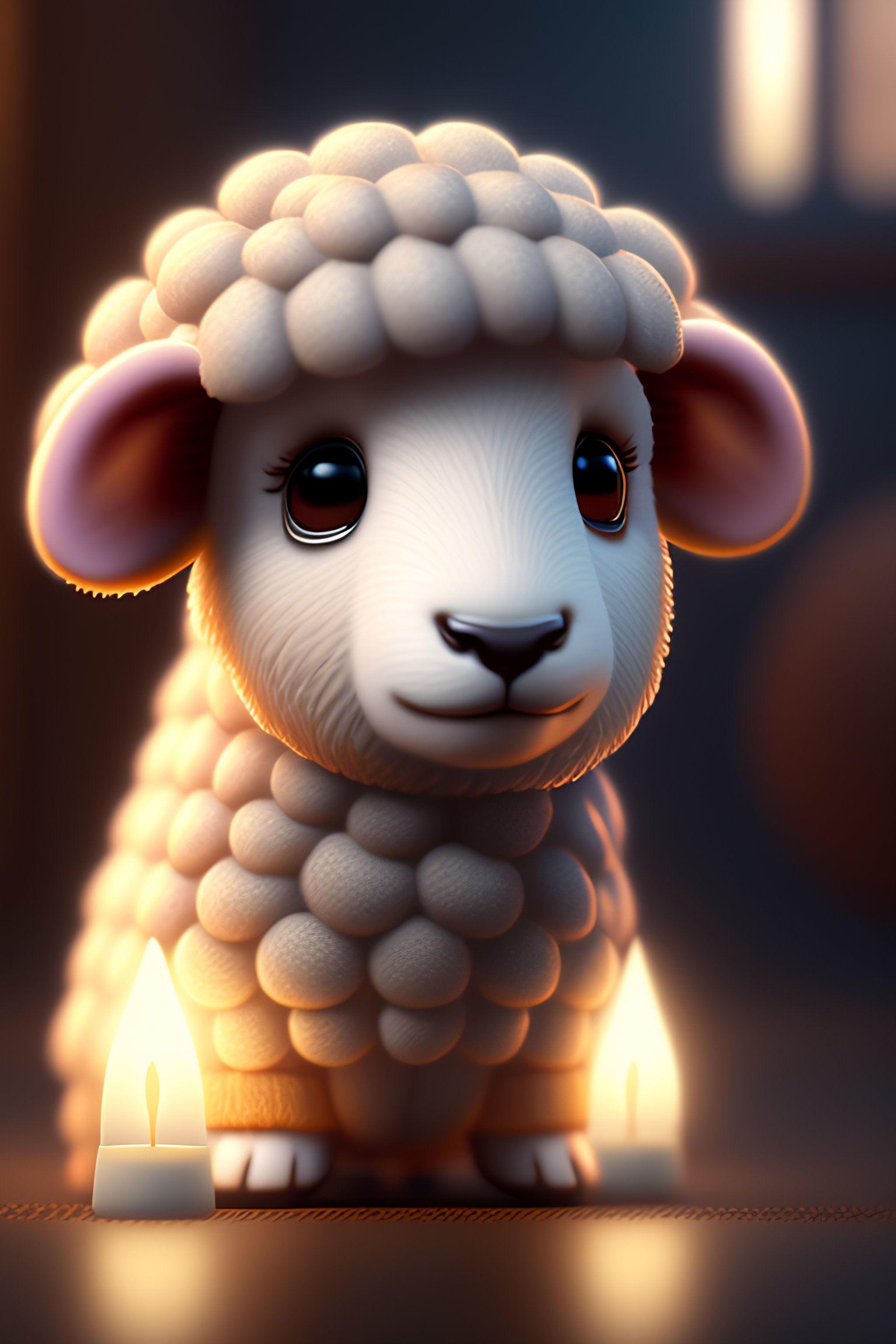 Lexica - Cute small sheep ,unreal engine, cozy indoor lighting ...