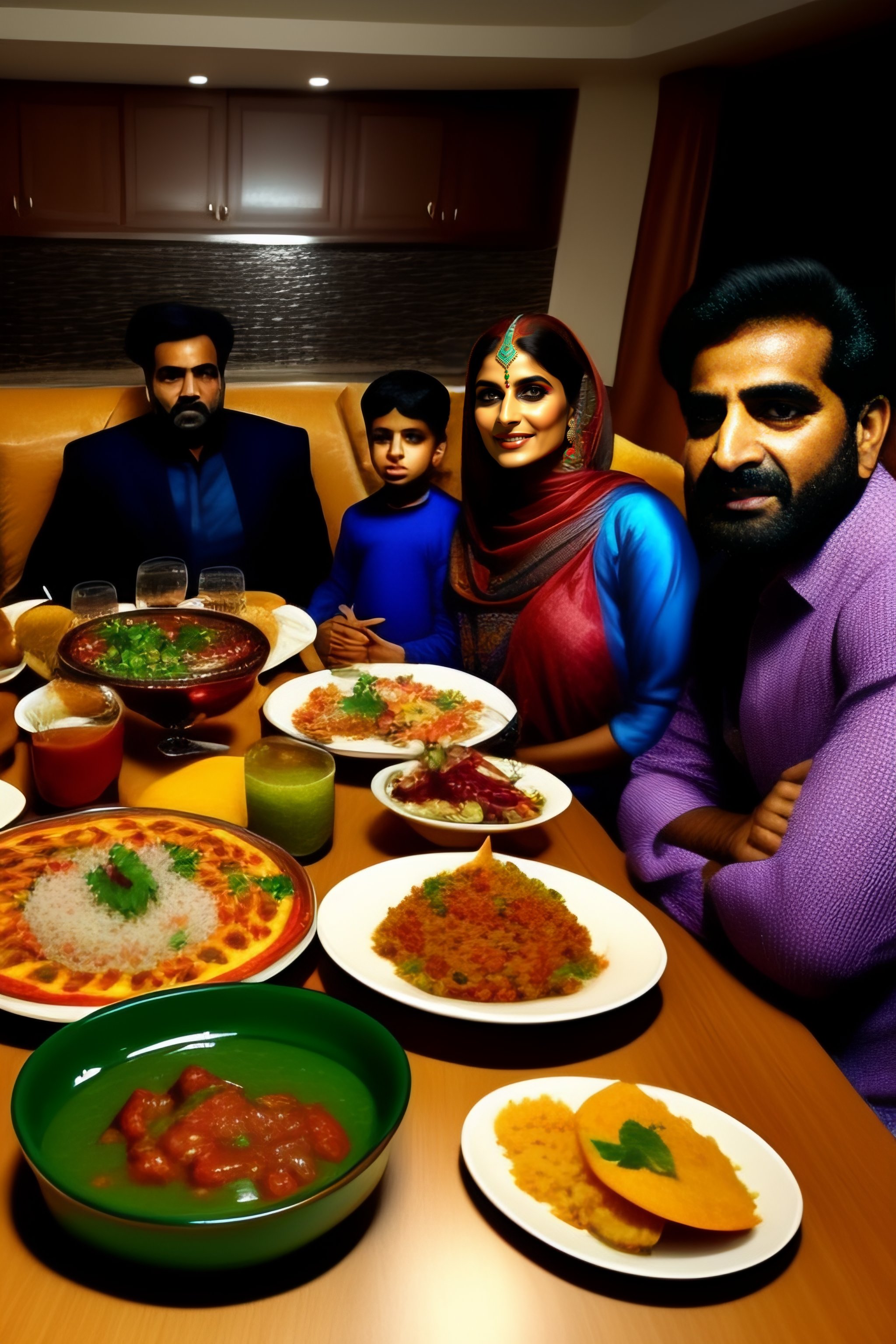 Pakistani Family Dinner
