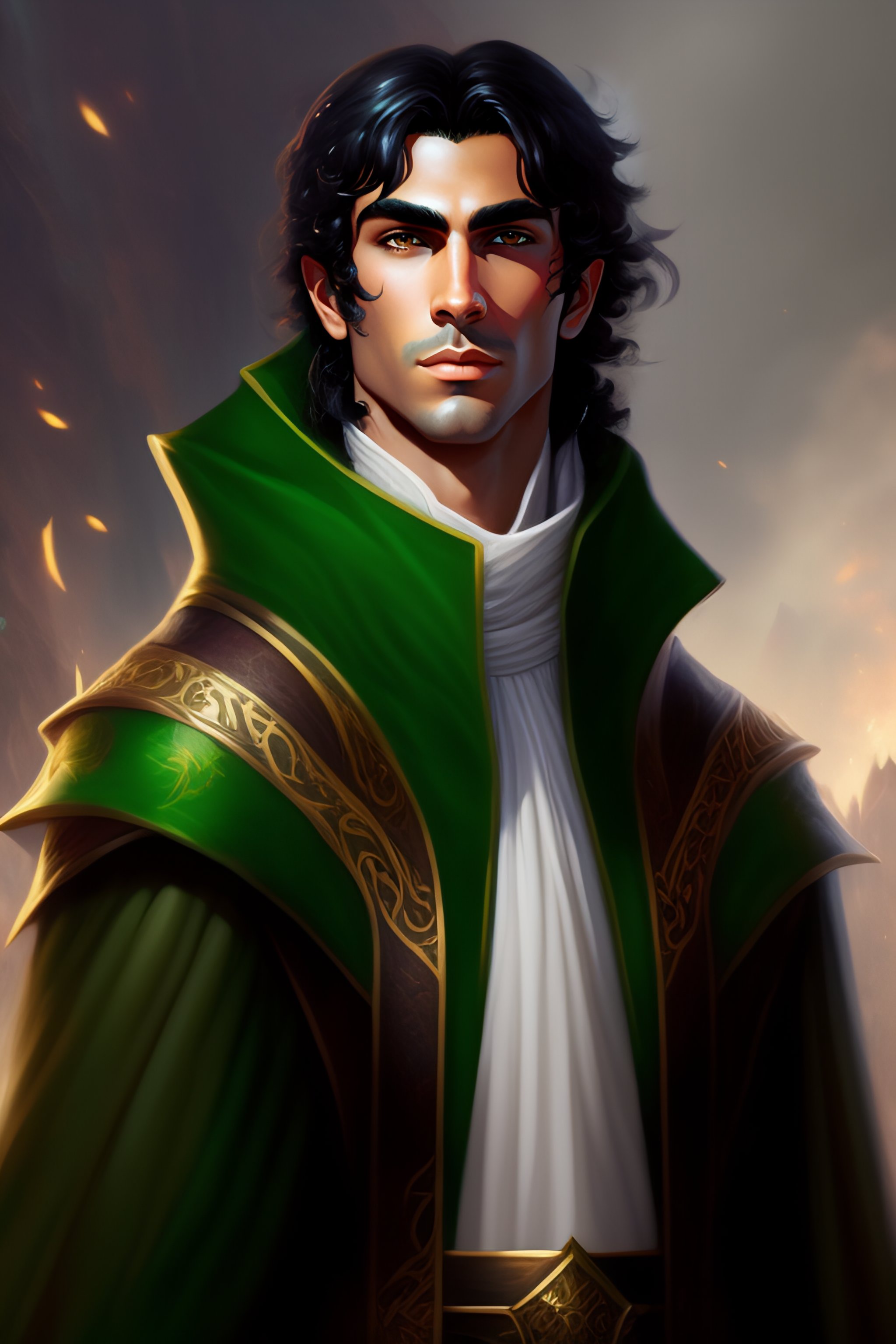 Lexica - Magic the gathering, Planeswalker, Black hair, Black and green ...