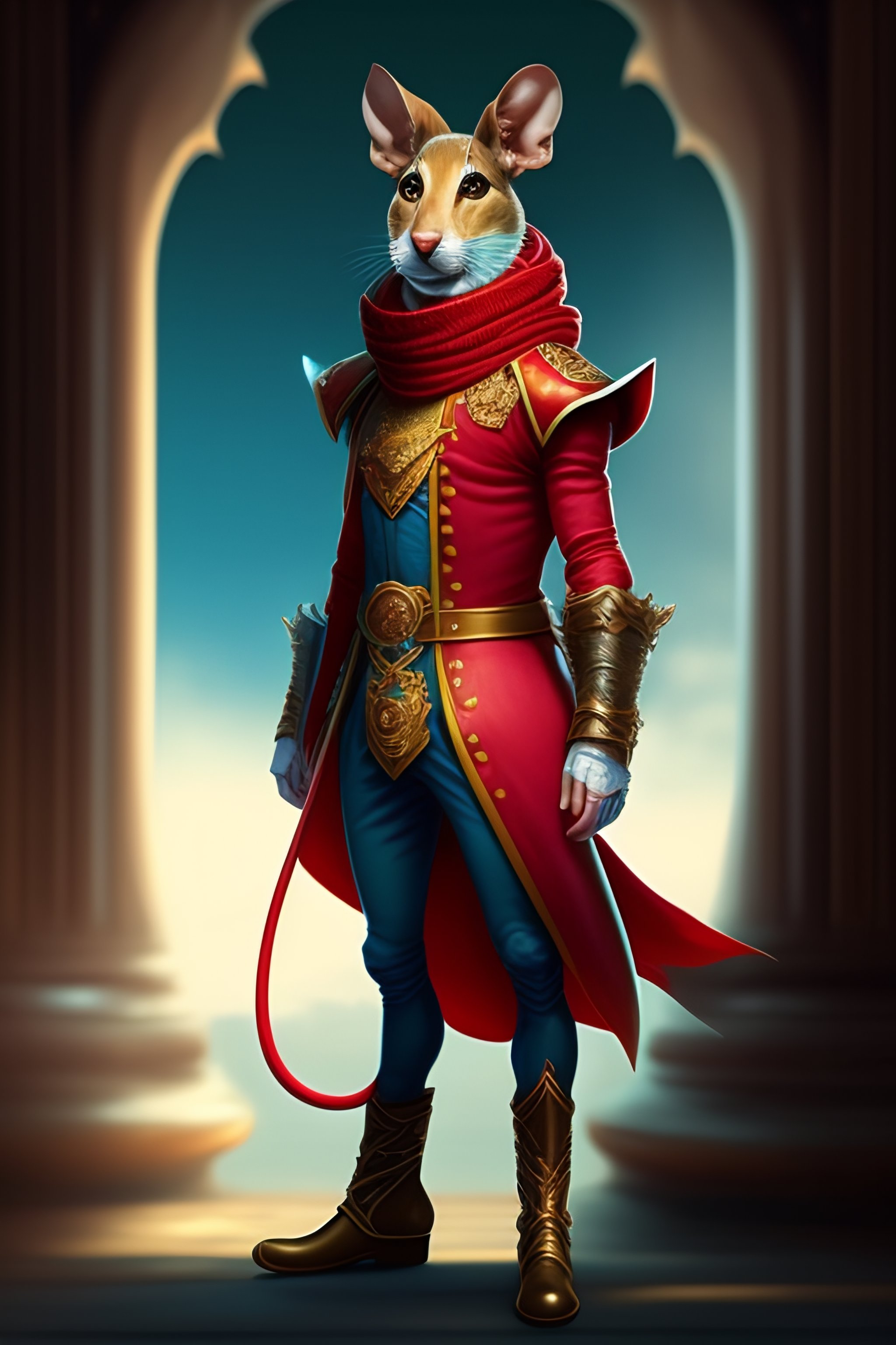 Lexica - A human-mouse rogue in médiéval fantaisie clothes