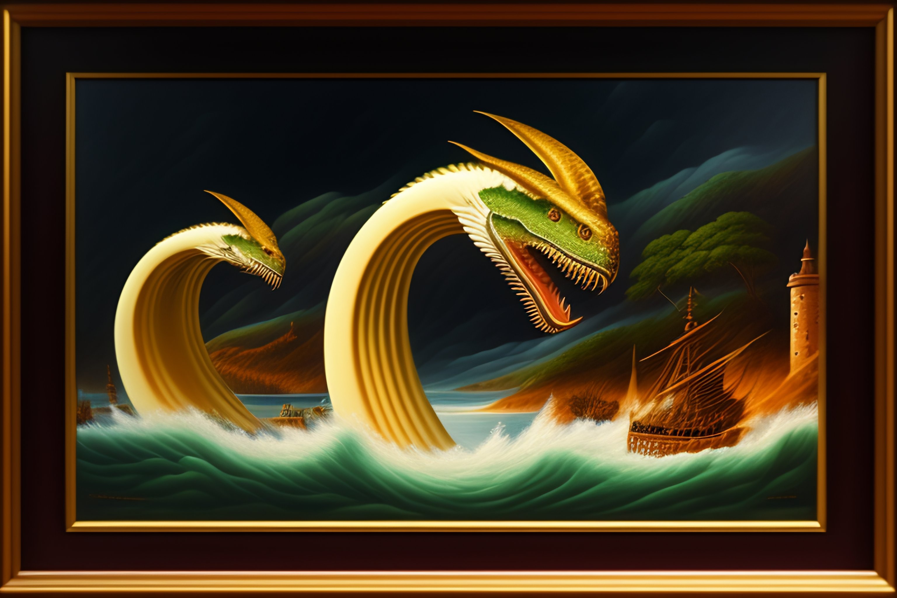 Lexica - The lernaean hydra with ten heads