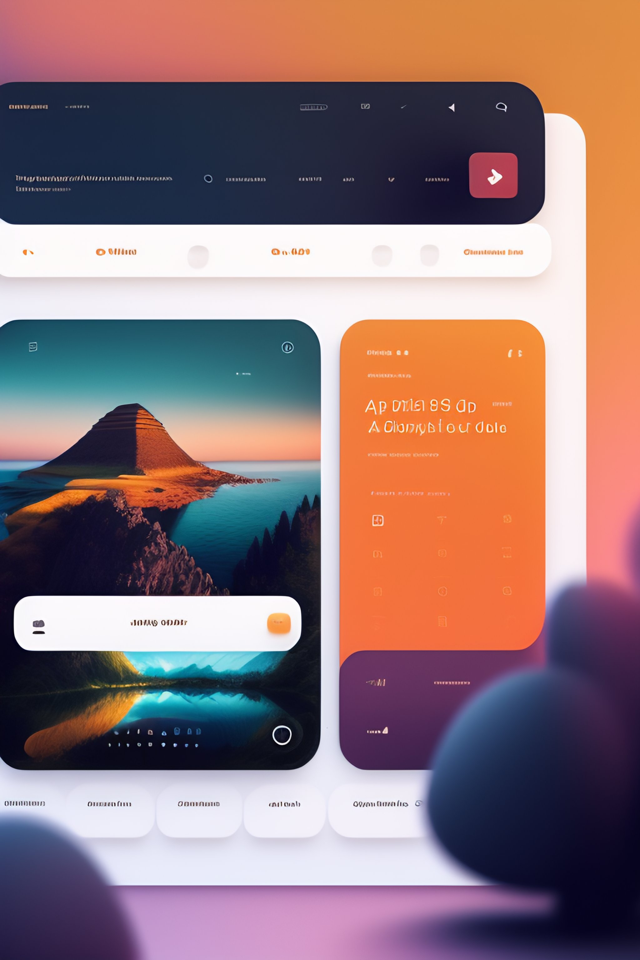 Lexica - App UI design for a blog
