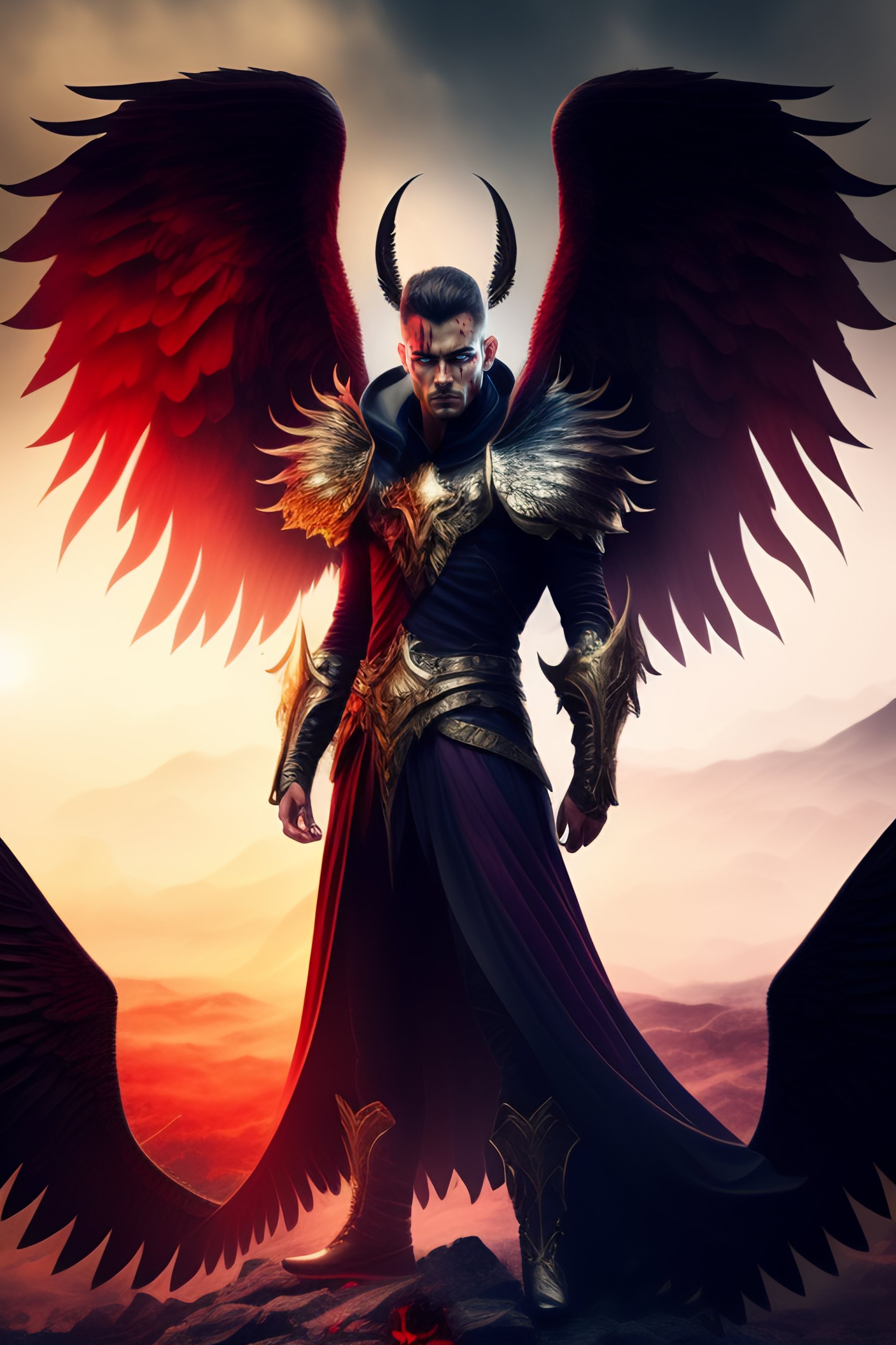 Half Angel Half Demon Girl