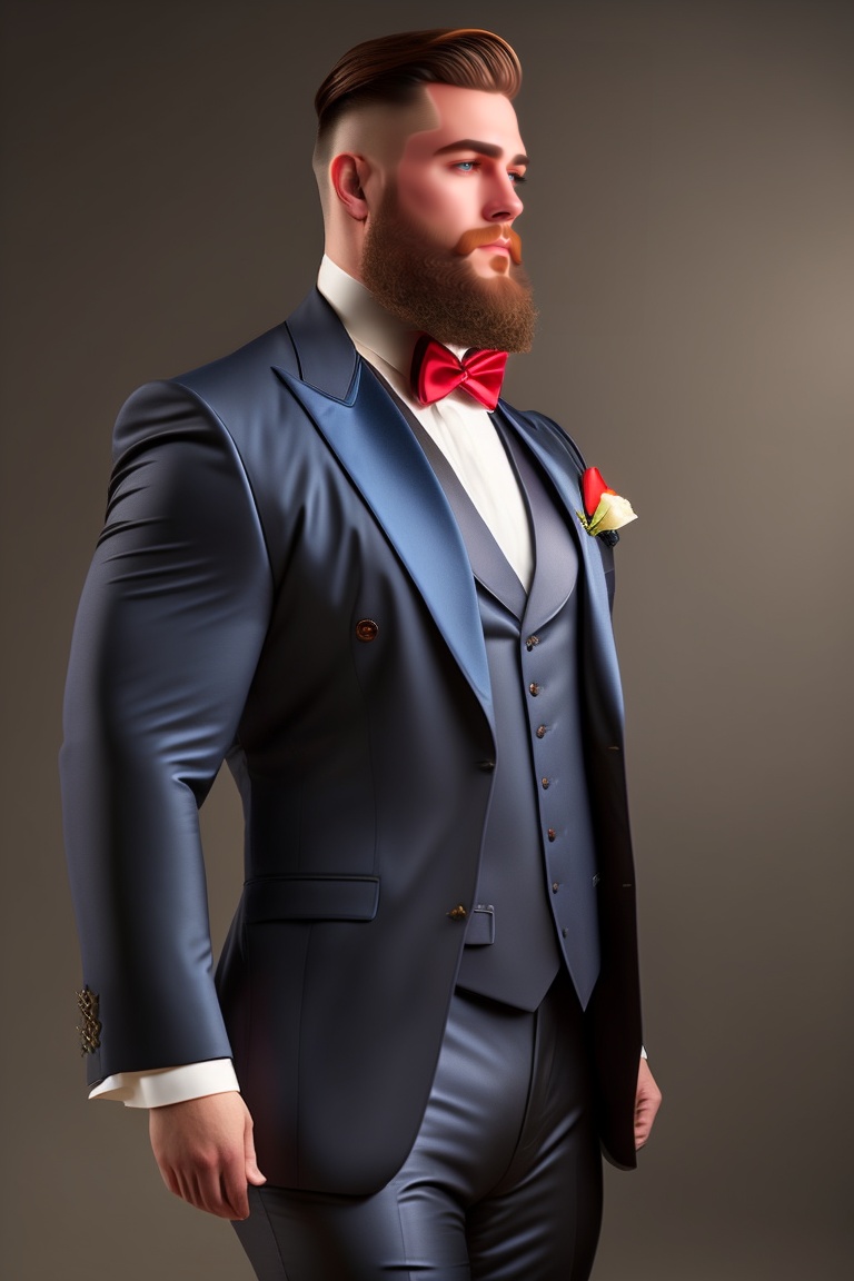 Lexica - A man of medium size, dressed elegantly