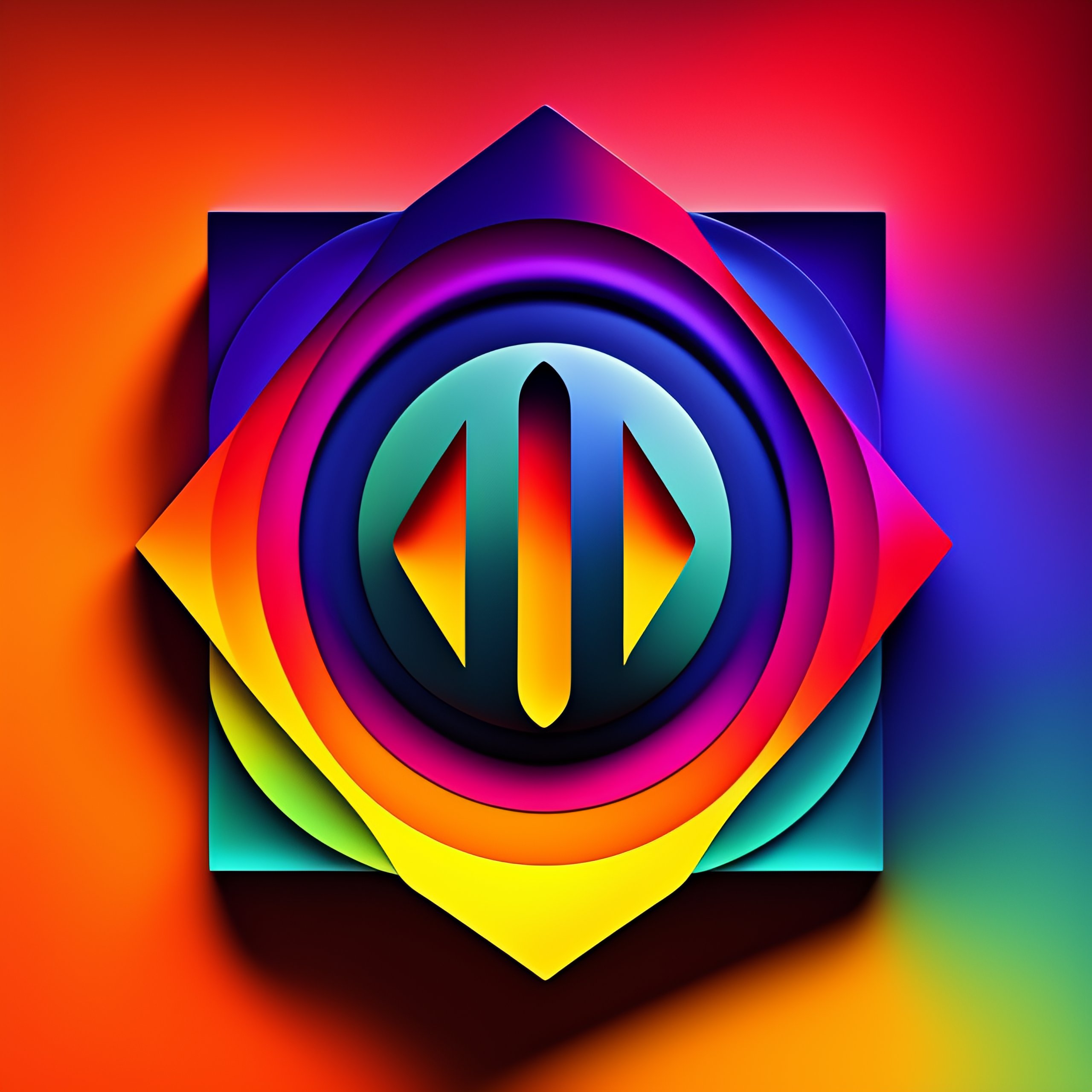 Lexica - Symmetrical album cover, abstract shape