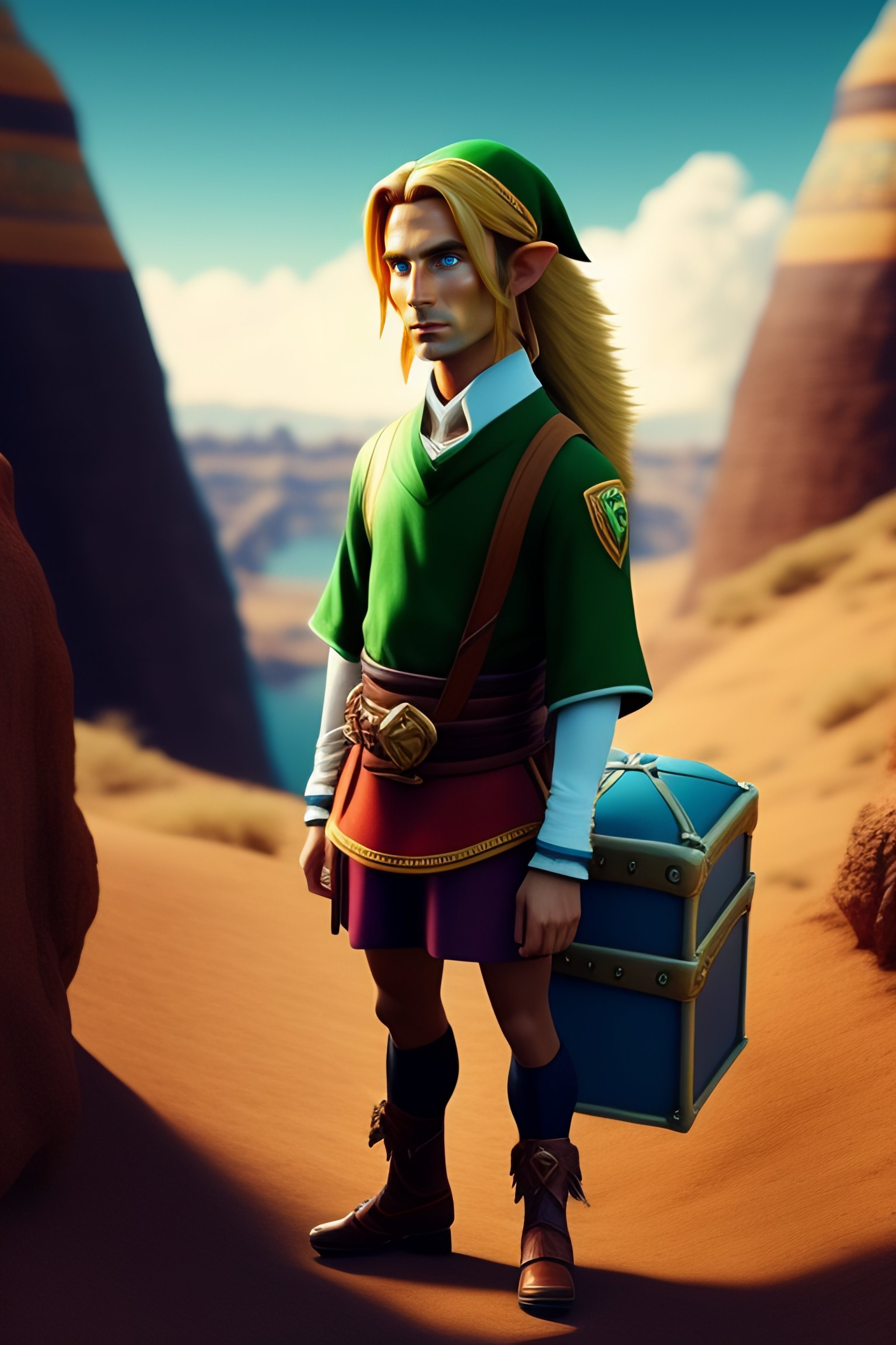 Lexica - Link from ocarina of time, directed by wes anderson, wes ...