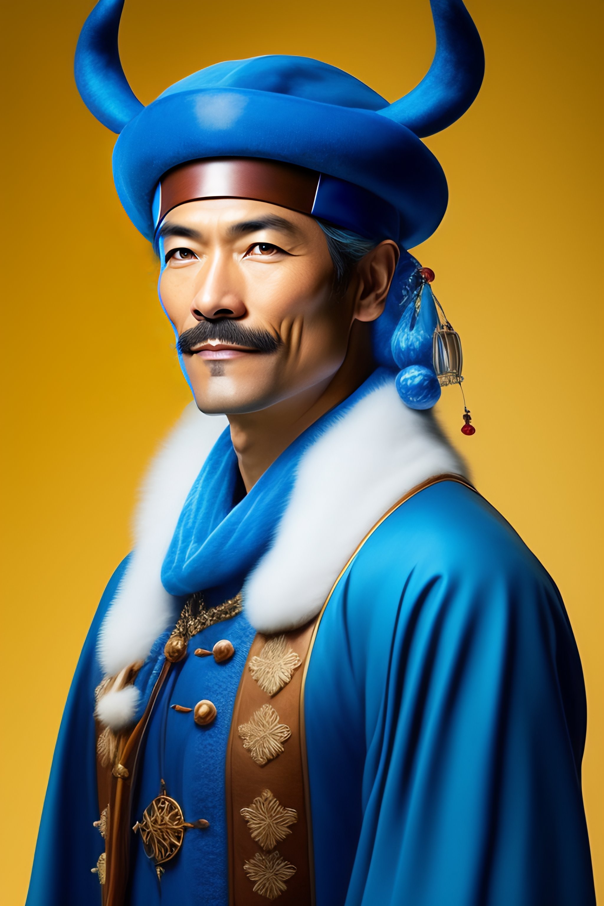 Lexica - A human reindeer pirate doctor, wearing a blue round hut, in ...