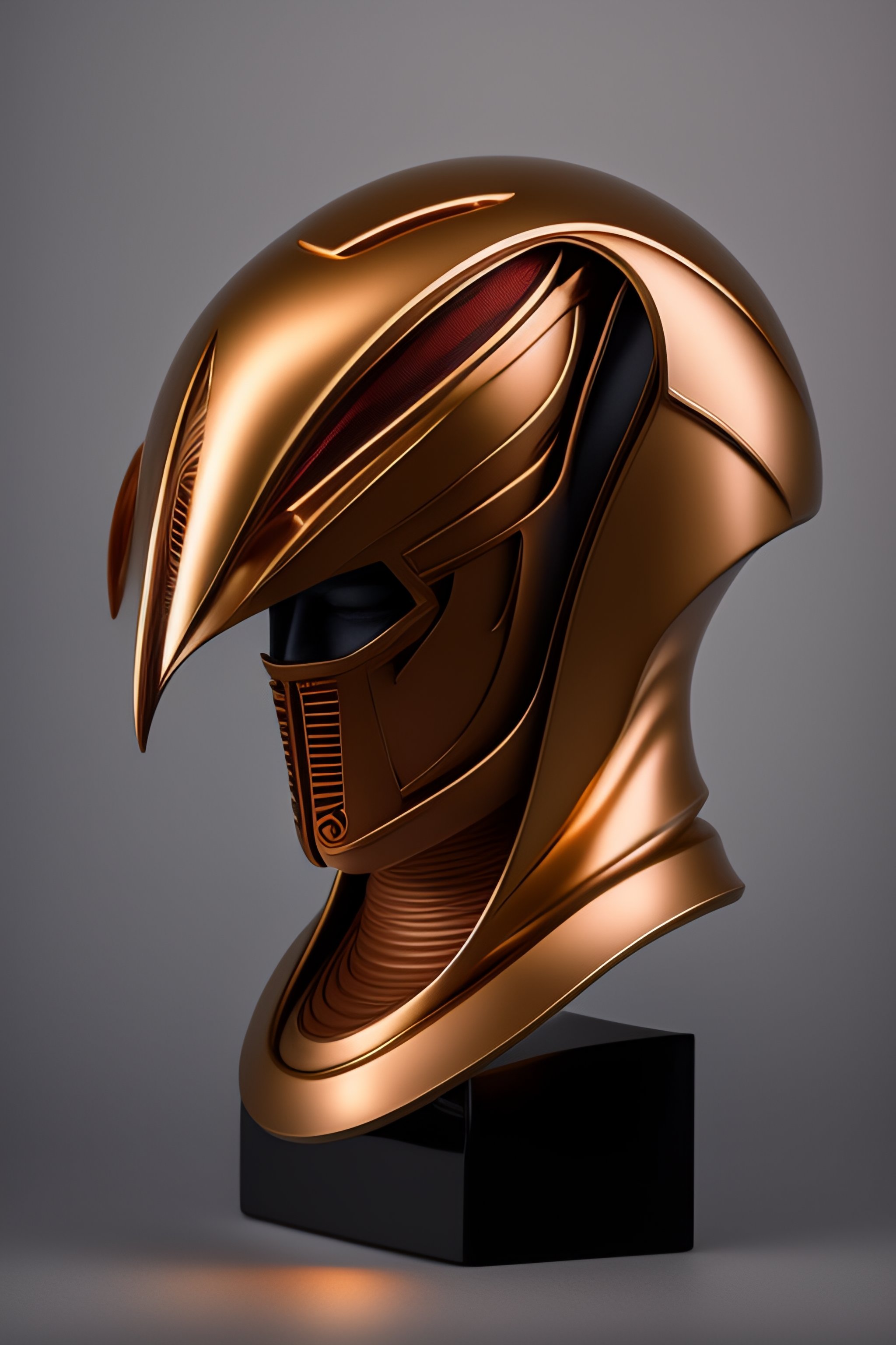 Lexica - DC Universe Batman helmet made of walnut wood, intricate ...