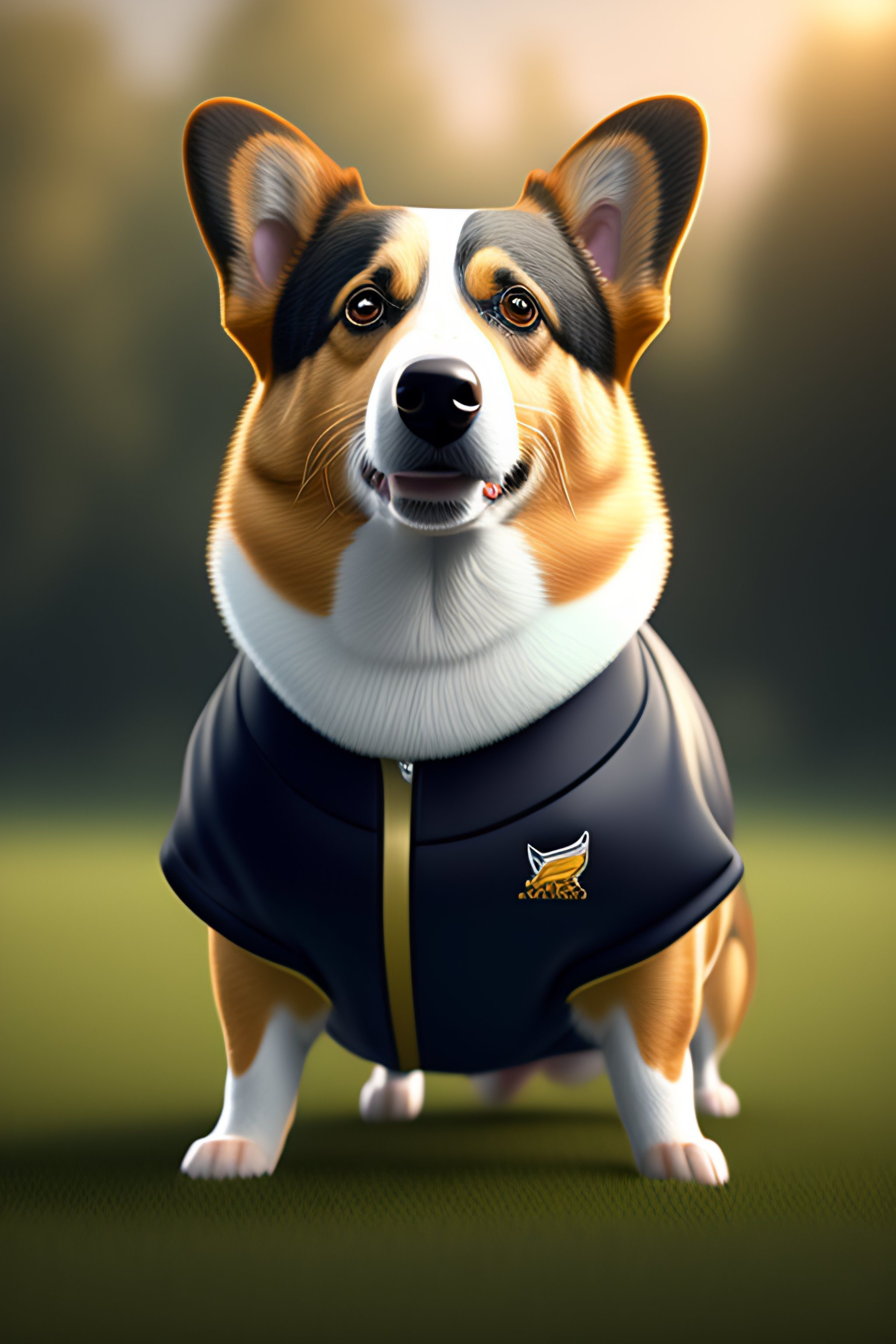 Corgi In A Tux