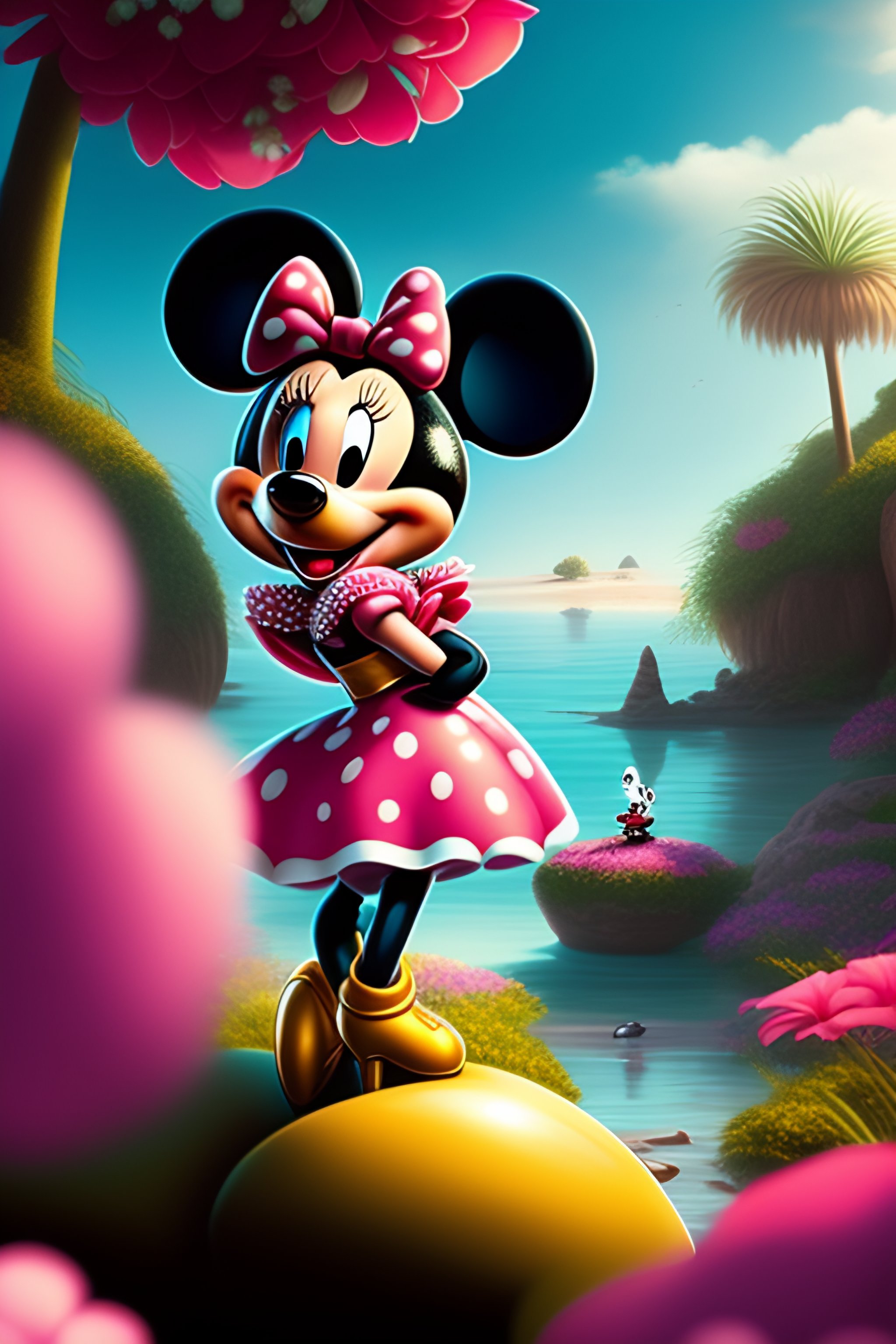 Lexica - Minnie Mouse in paradise