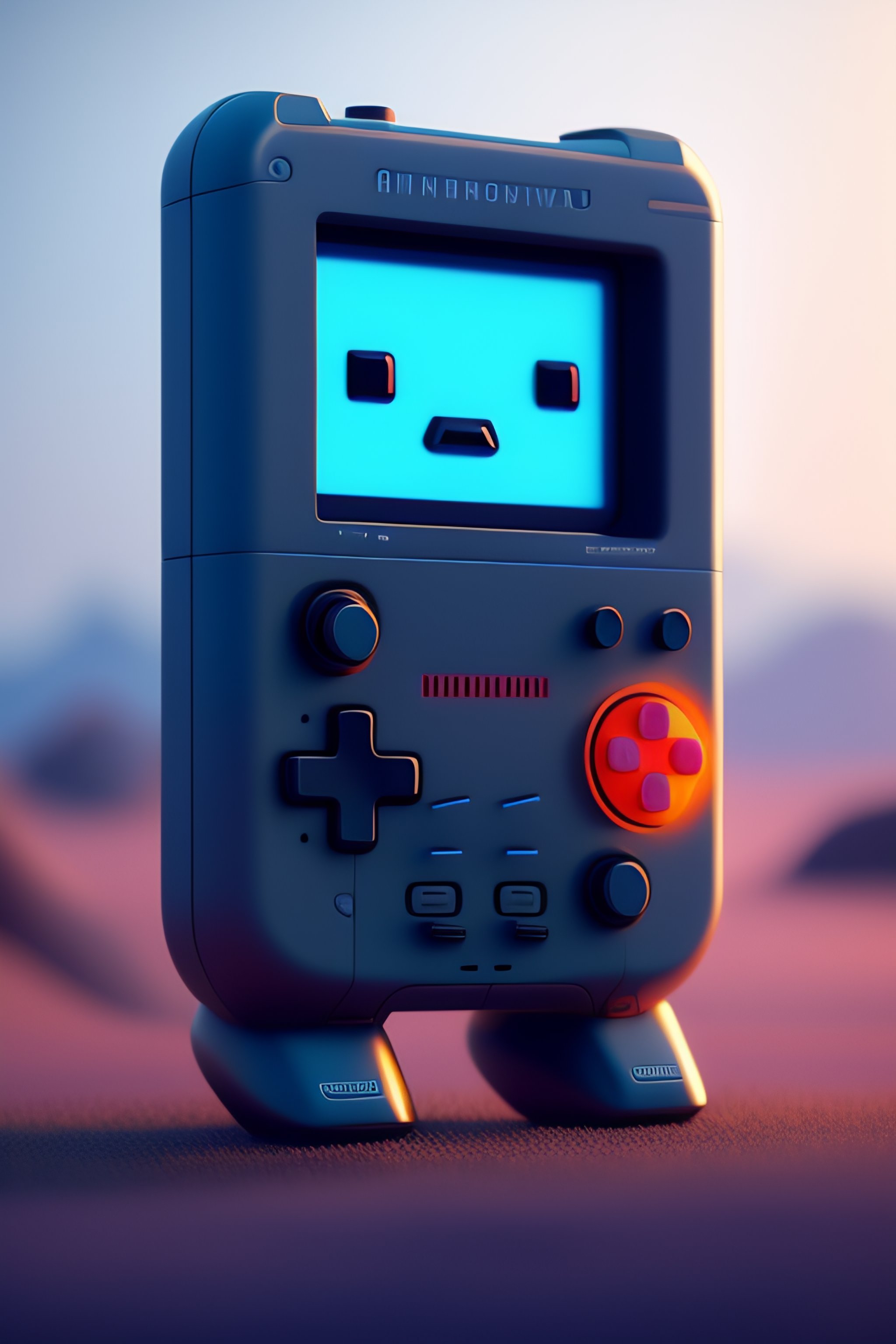 Lexica - A realistic image of an anthropomorphic gameboy BMO from ...