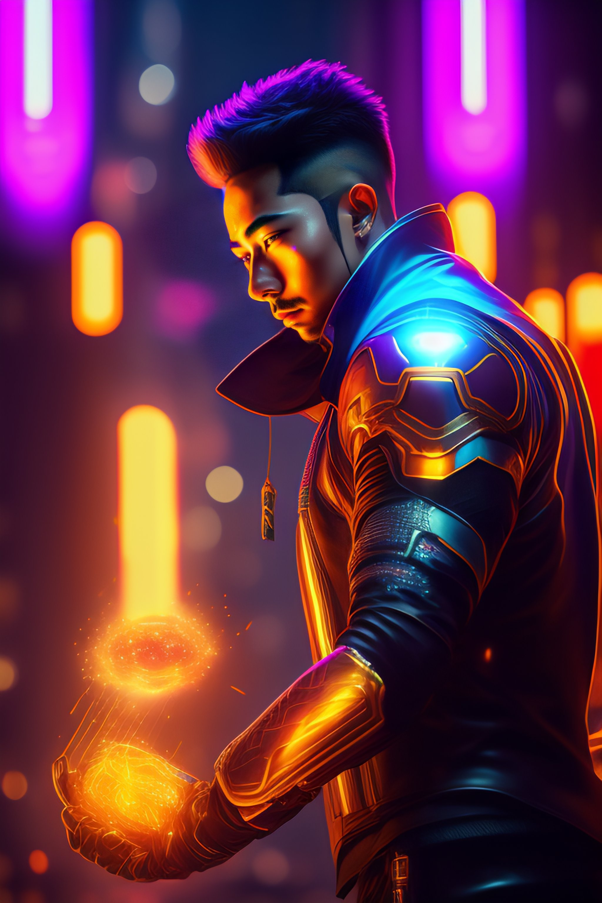 Lexica - Ultradetailed illustration of a mechanic gauntlet shooting a ...