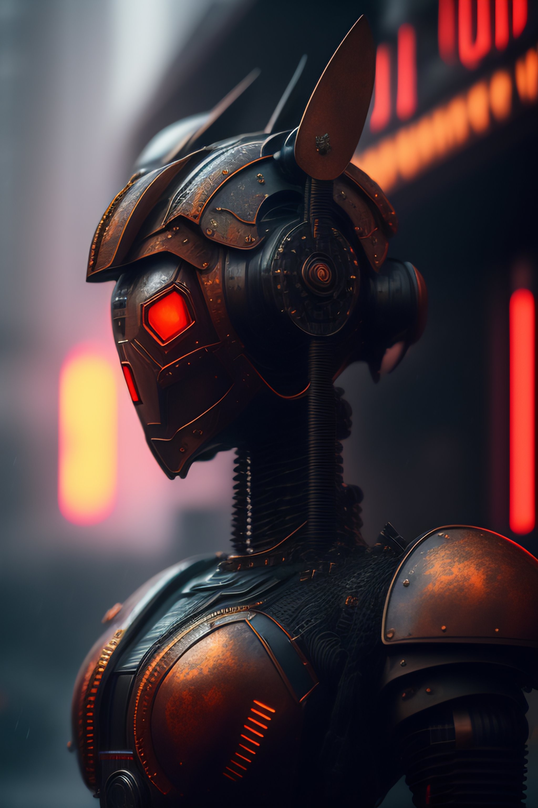 Lexica - Portrait of a rusian evil cyberpunk robot made of rusty clocks ...